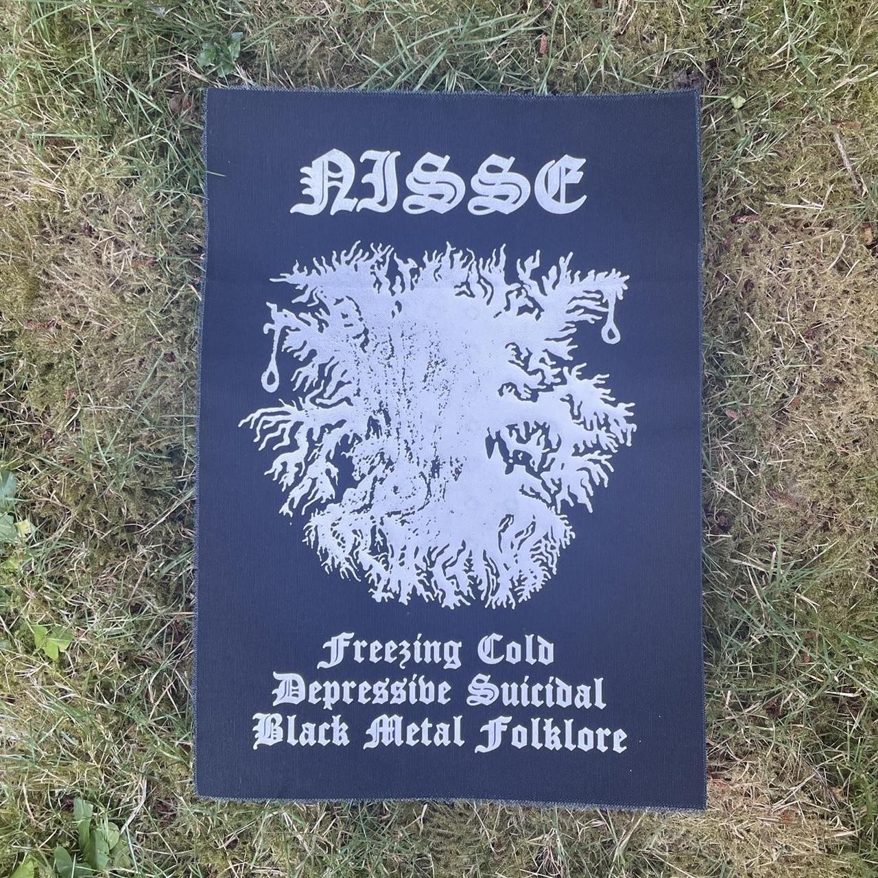 BLACK METAL: NISSE (DANISH DSBM) BACK PATCH... - Depop