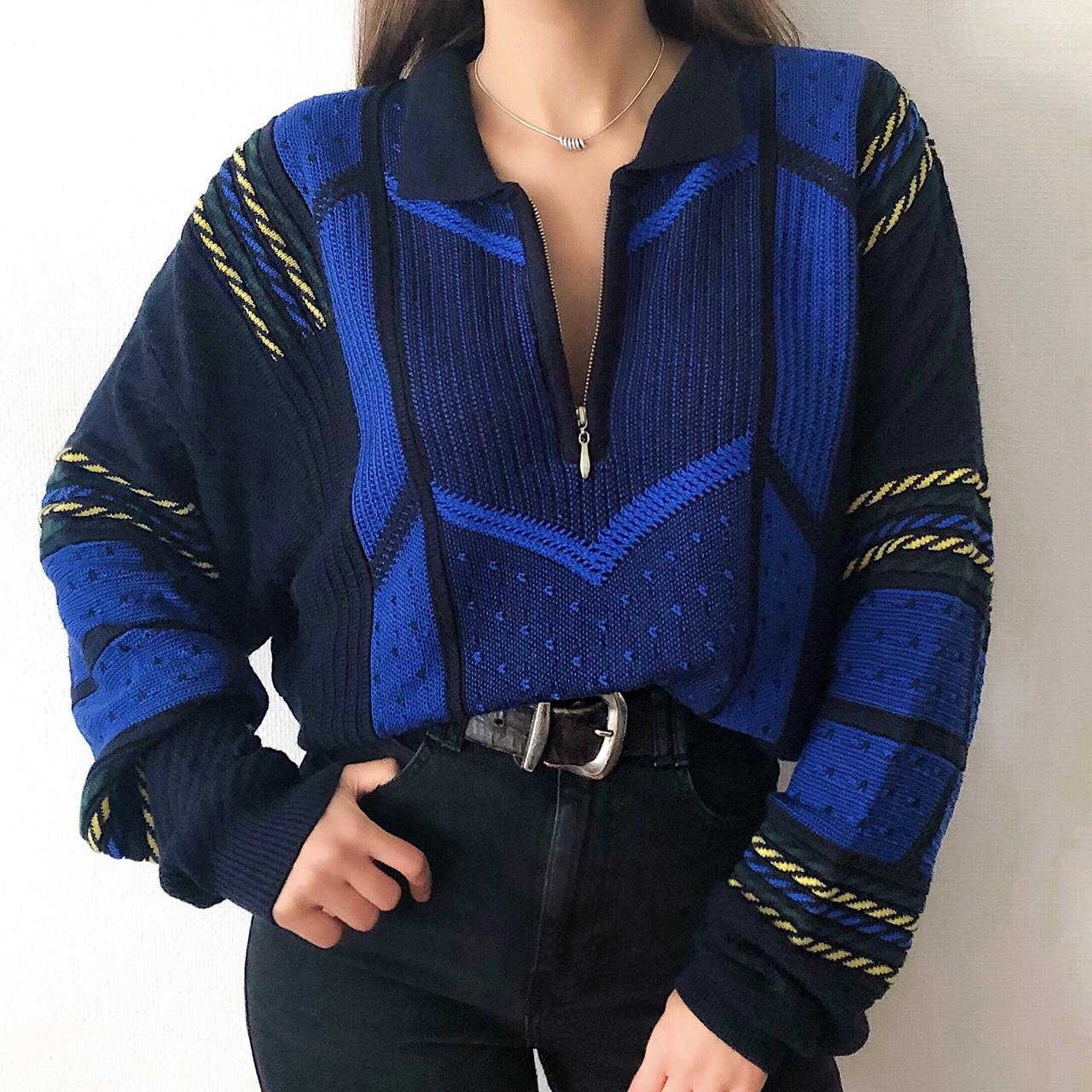 Stunning Unisex 90s Vintage Jumper Rare vintage... - Depop