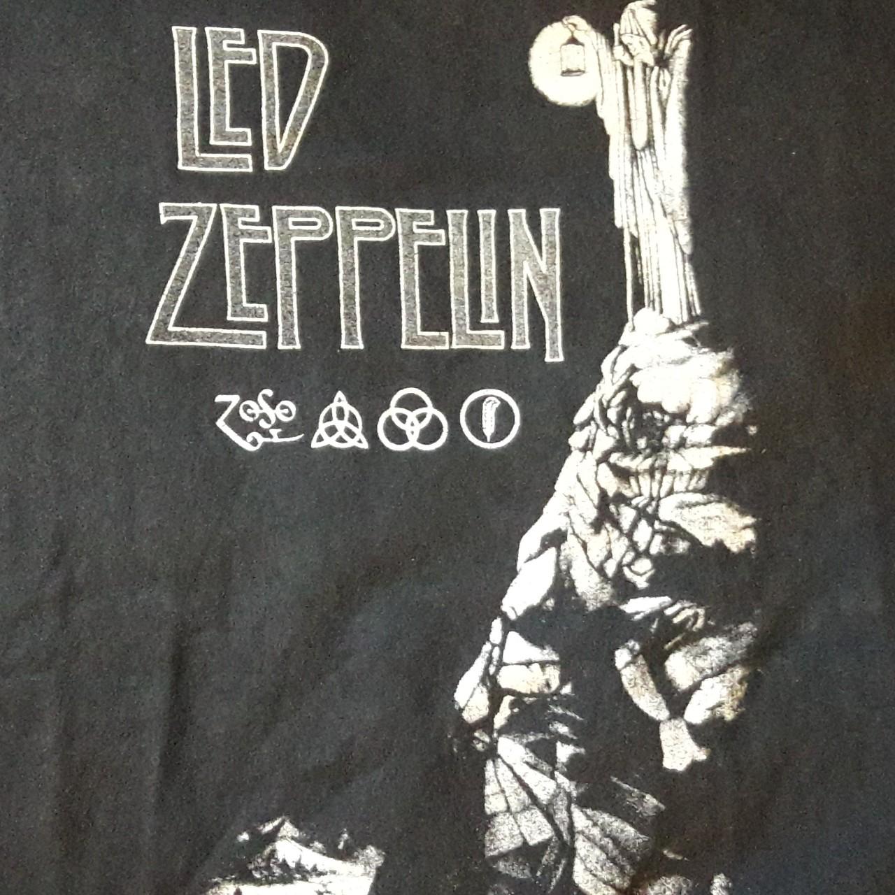 Led Zeppelin t-shirt, black color featuring... - Depop