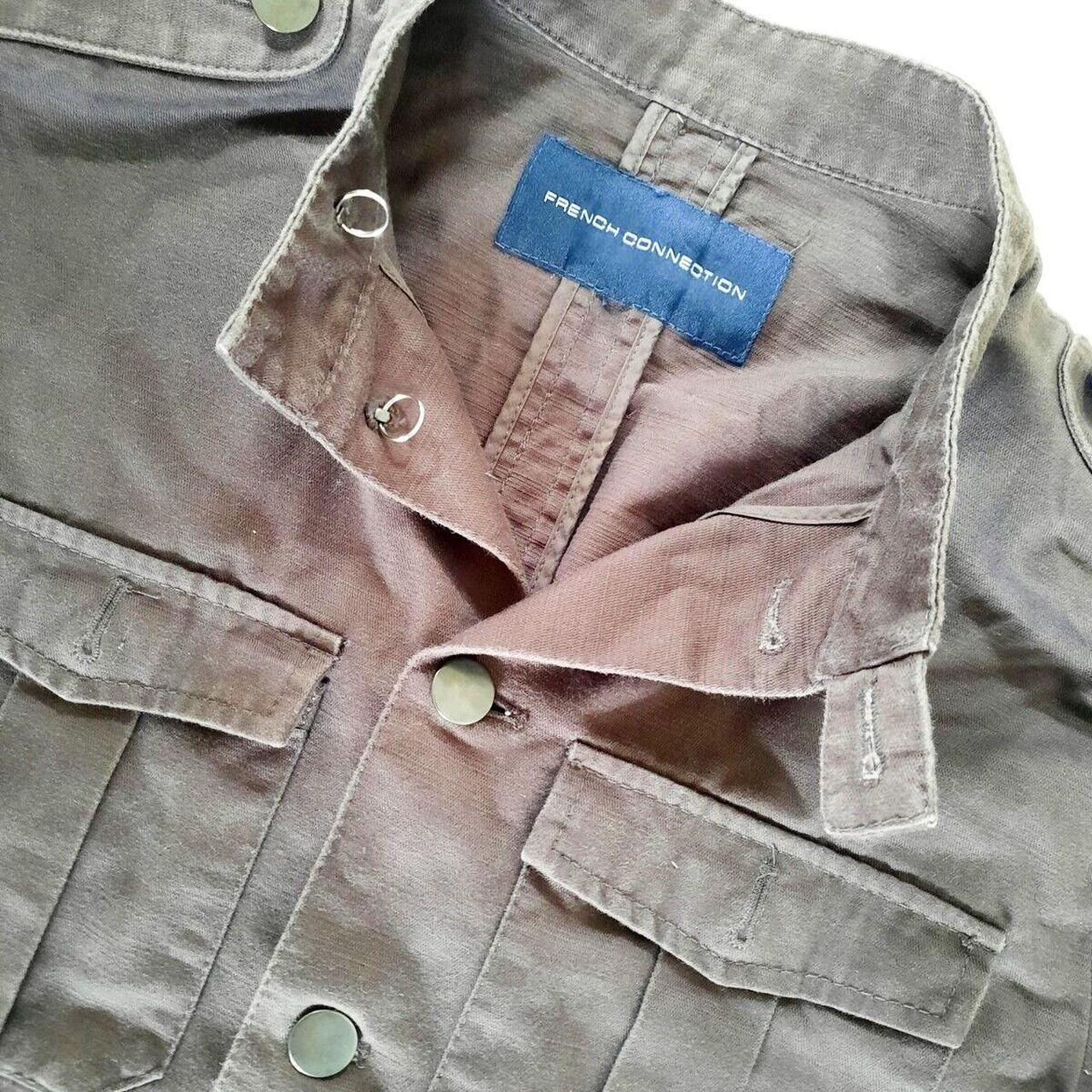 Mens FRENCH CONNECTION brown cotton jacket size UK... - Depop