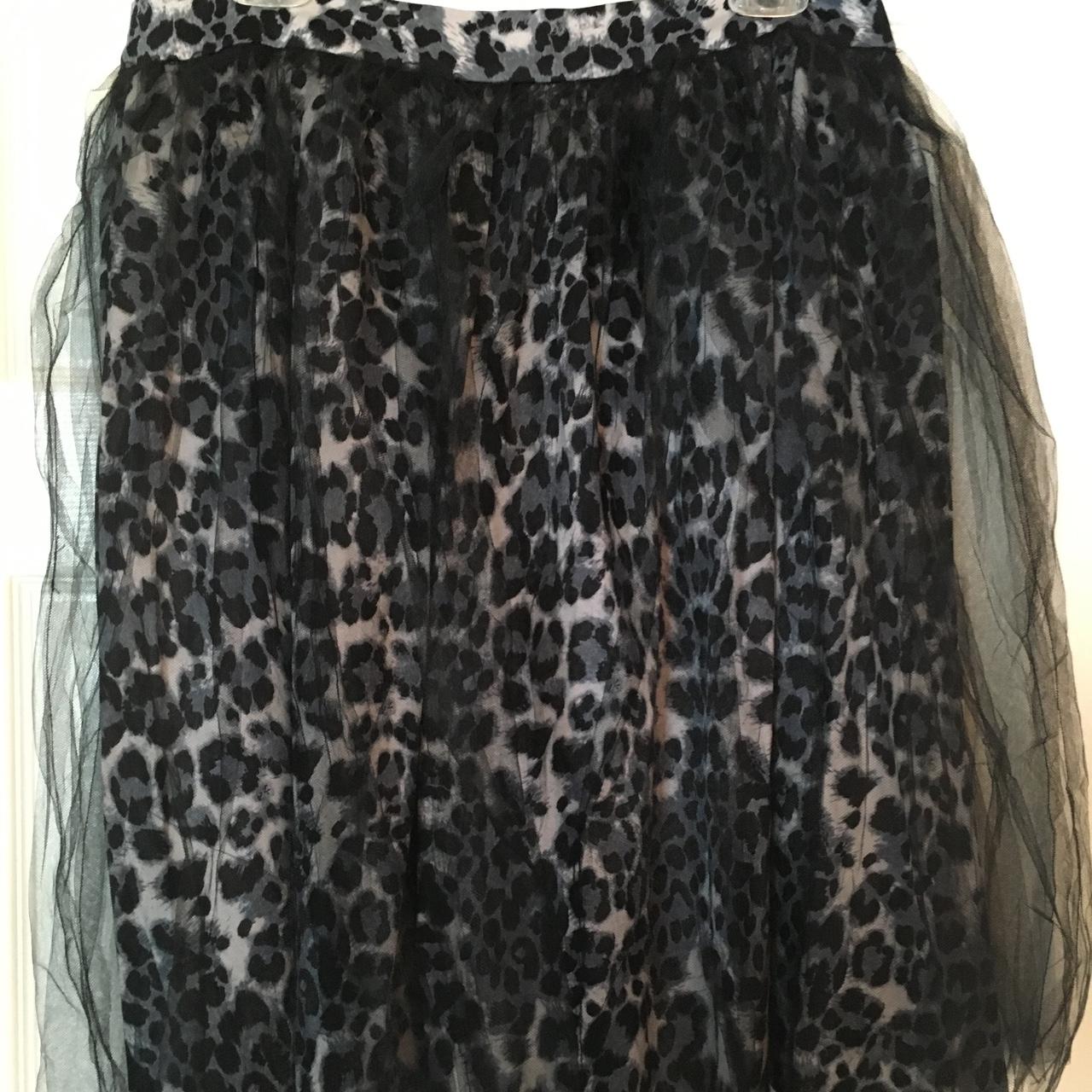 NWT FTF Super-Fun Leopard Print Tulle Skirt - new... - Depop