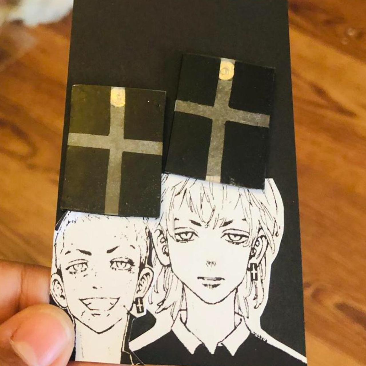 Tokyo revenger Mitsuya earrings 🍀handmade... - Depop