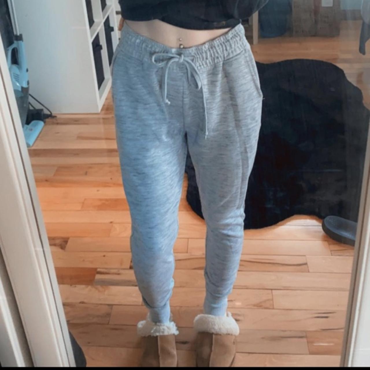 Grey Primark joggers, super comfy and cute, barley... - Depop