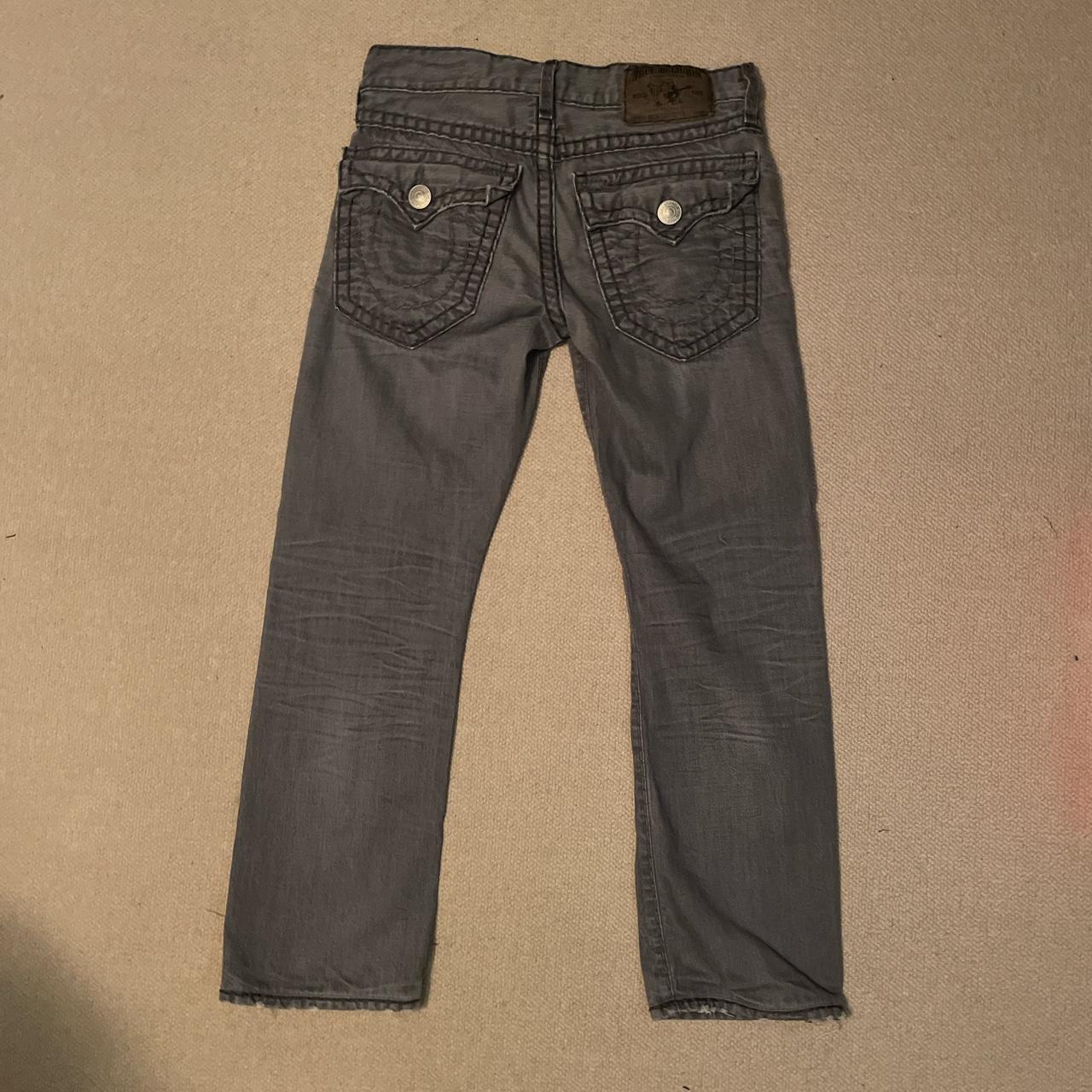 True Religion Gray Ricky Super T Denim size... - Depop