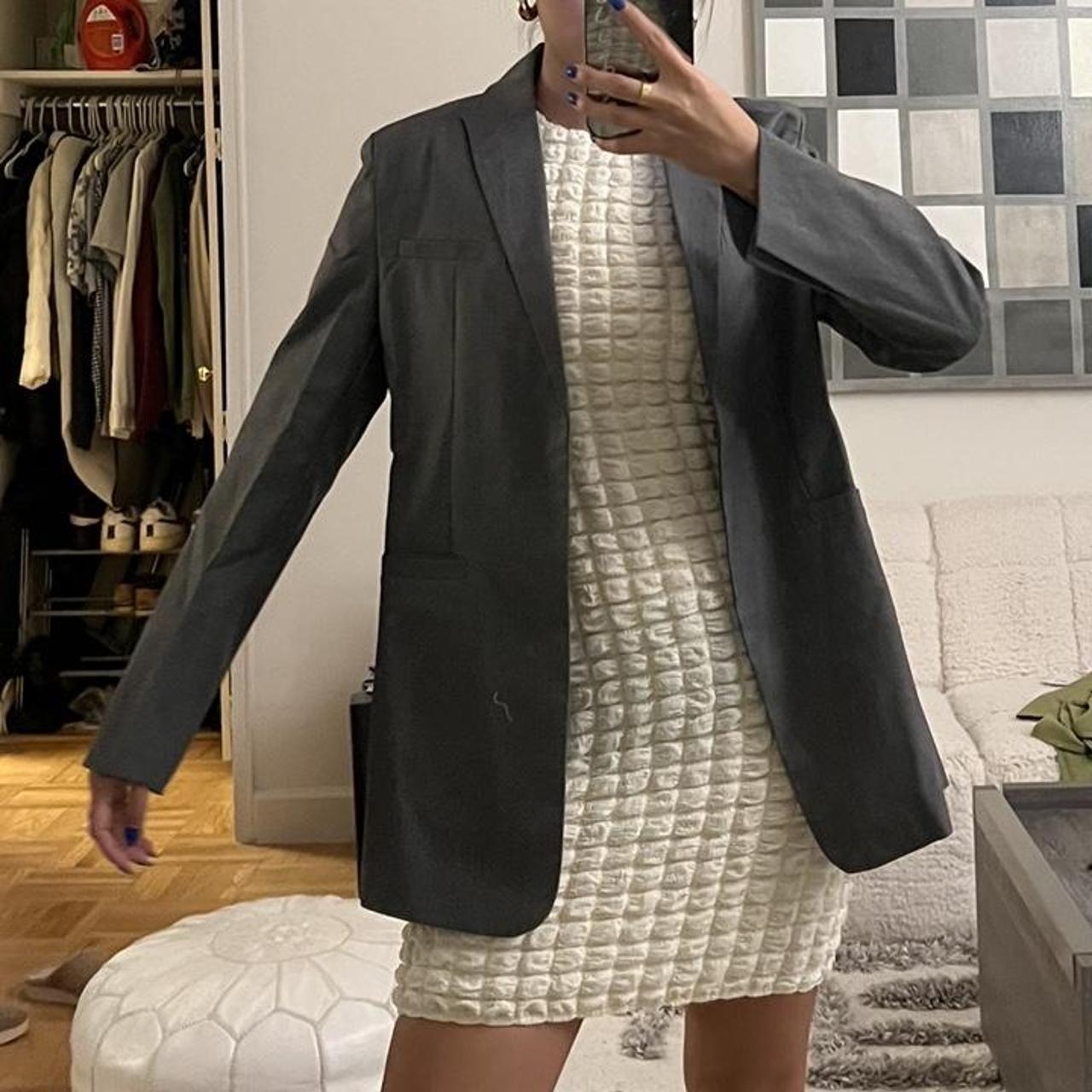 Grey blazer Princess polly Size small Never worn - Depop