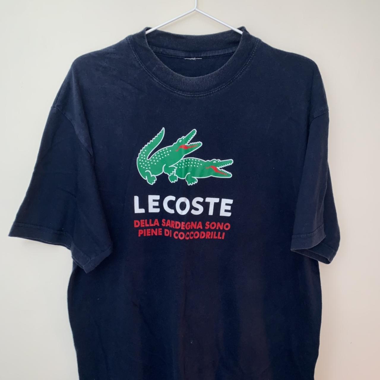 Rare vintage lacoste tee Authenticity is unknown as... - Depop