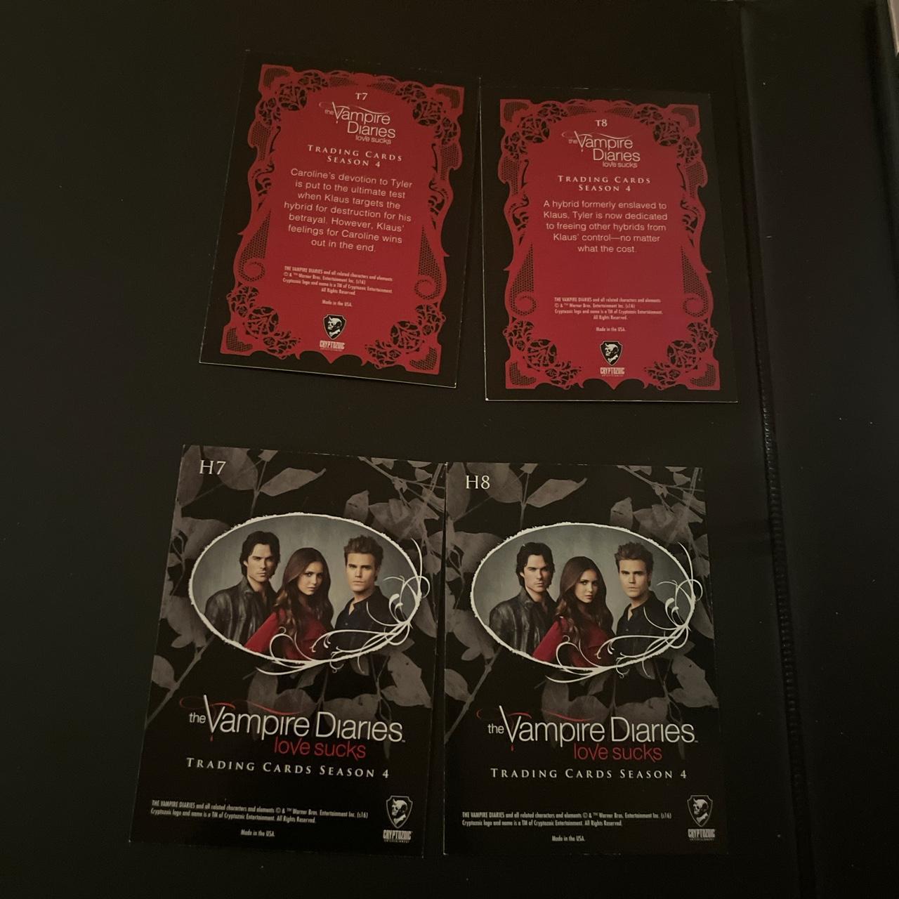 The vampire diaries trading cards season four silver... - Depop