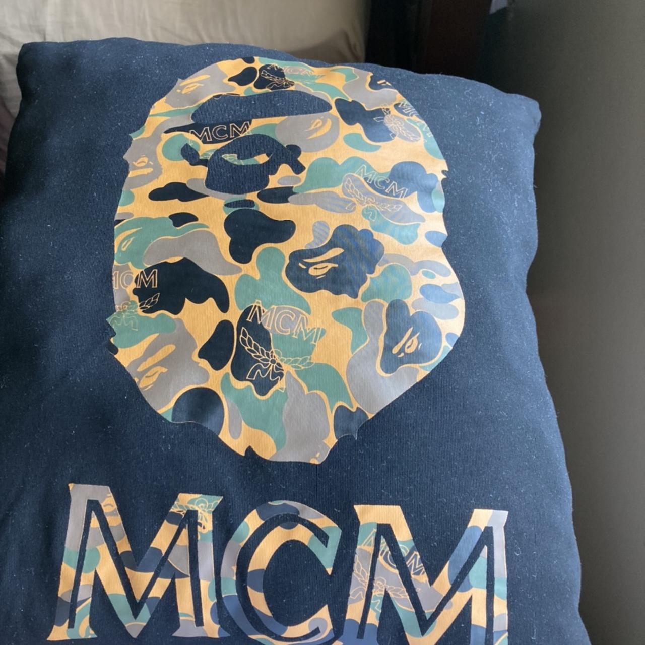 Custom Hand Made MCM X BAPE Pillow 🔥 Priced at $100... - Depop