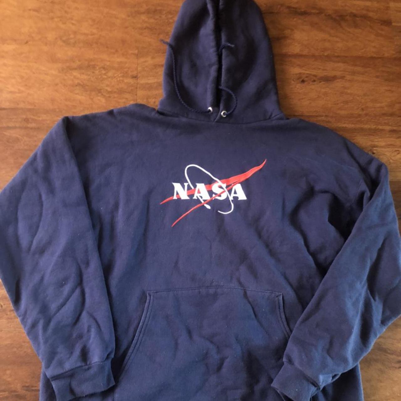 Vintage hanes Nasa sweater hoodie rare!! Notmal wear... - Depop