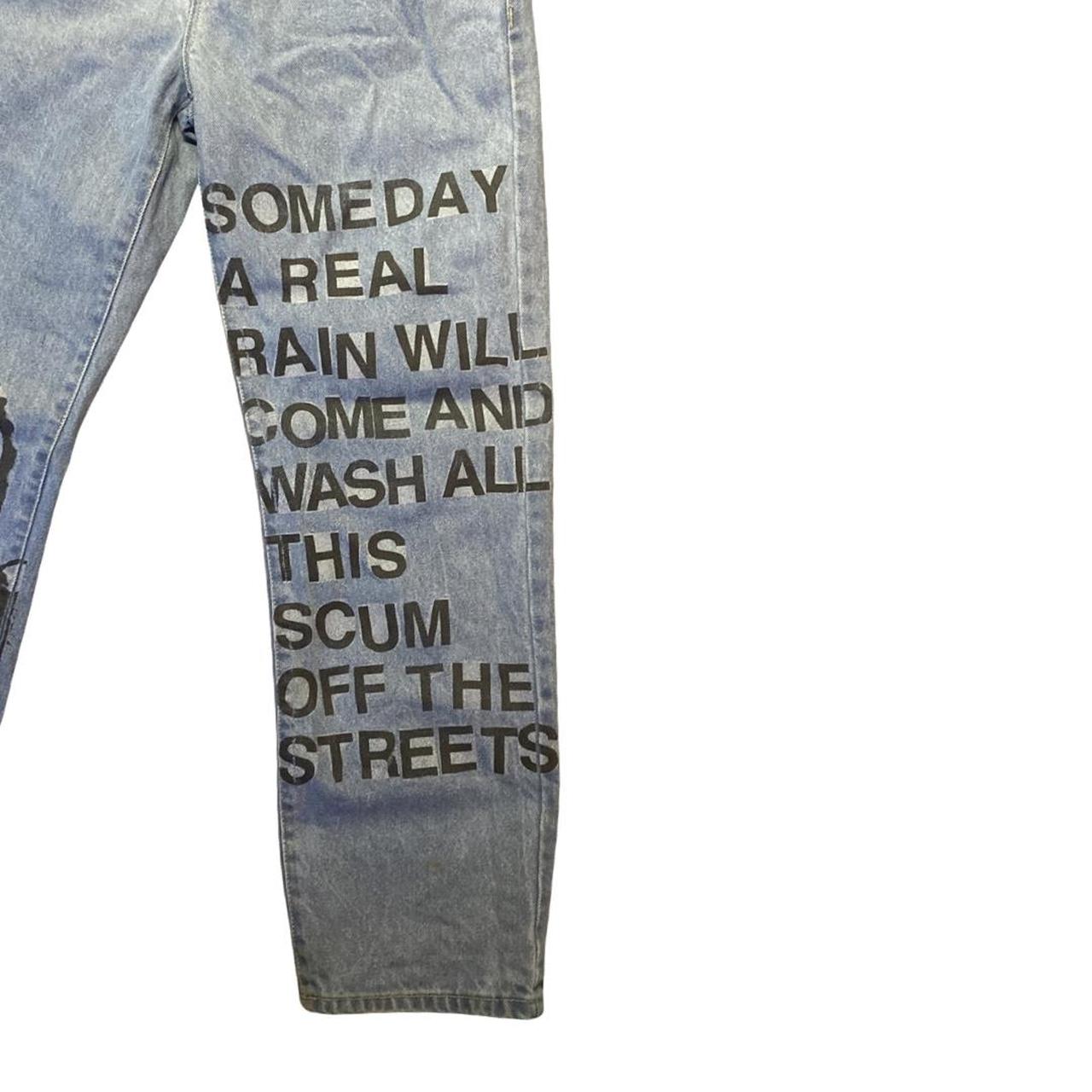 Taxi driver custom denim jeans #taxidriver... - Depop