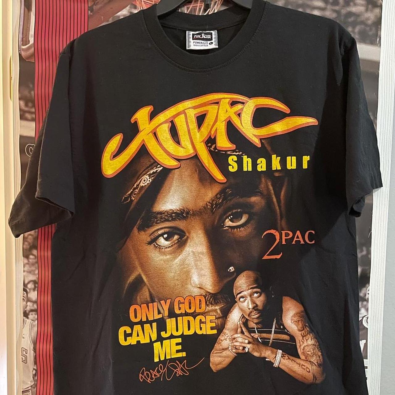Vintage 2pac All Over Print Tee Good condition no... - Depop