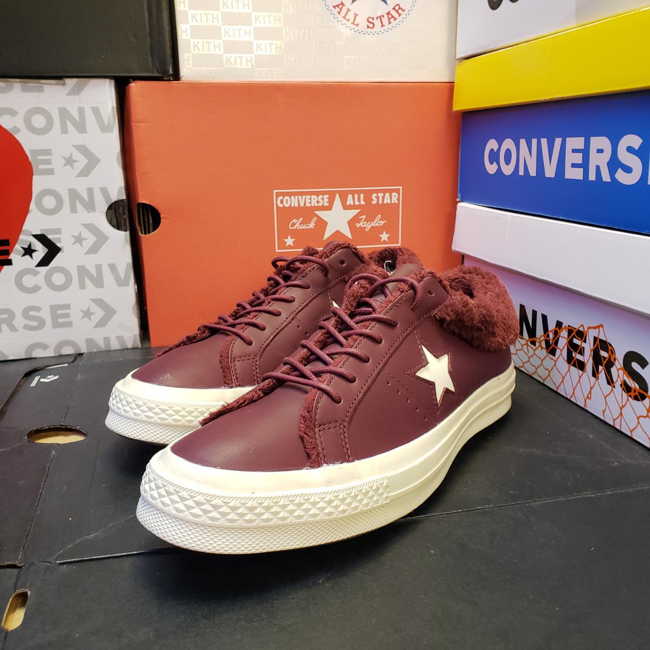 Converse / One Star Fur Lined Size: UK 9/ M/ 9/ W... - Depop