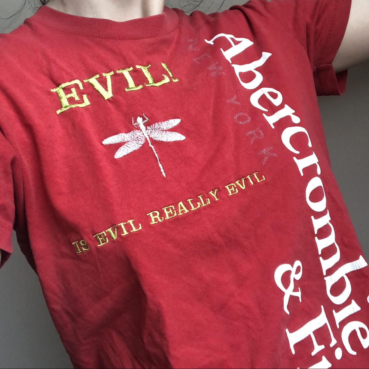 YARDSALE666 😈💔🦋 IS EVIL REALLY EVIL TEE? v cute to... - Depop