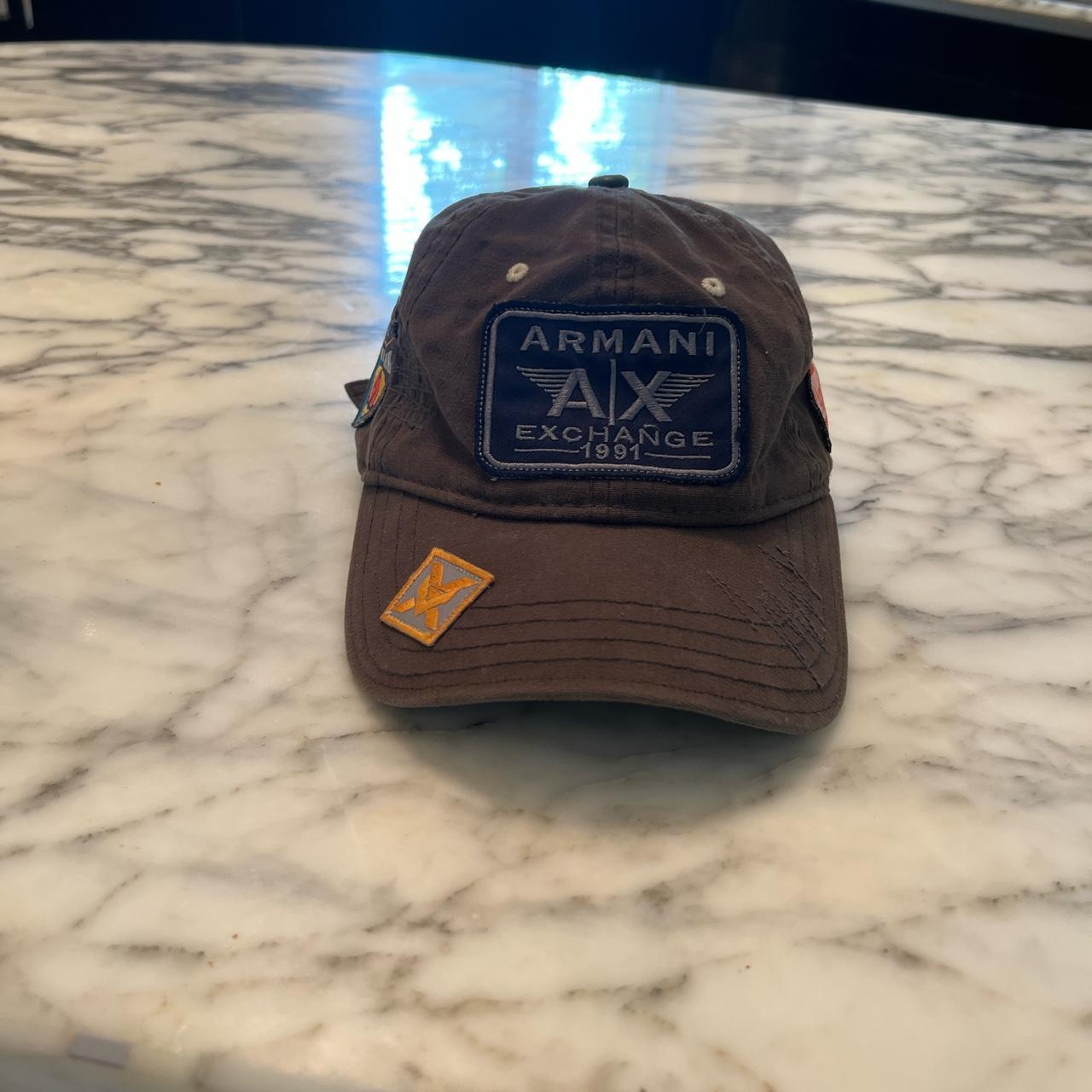 Armani exchange patch logo hat - Depop
