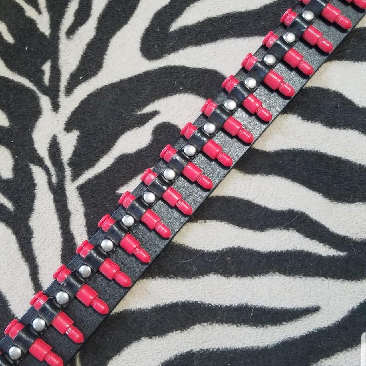 Red Bullet Belt !!!Plastic bullets!!!! !!!HAS... - Depop