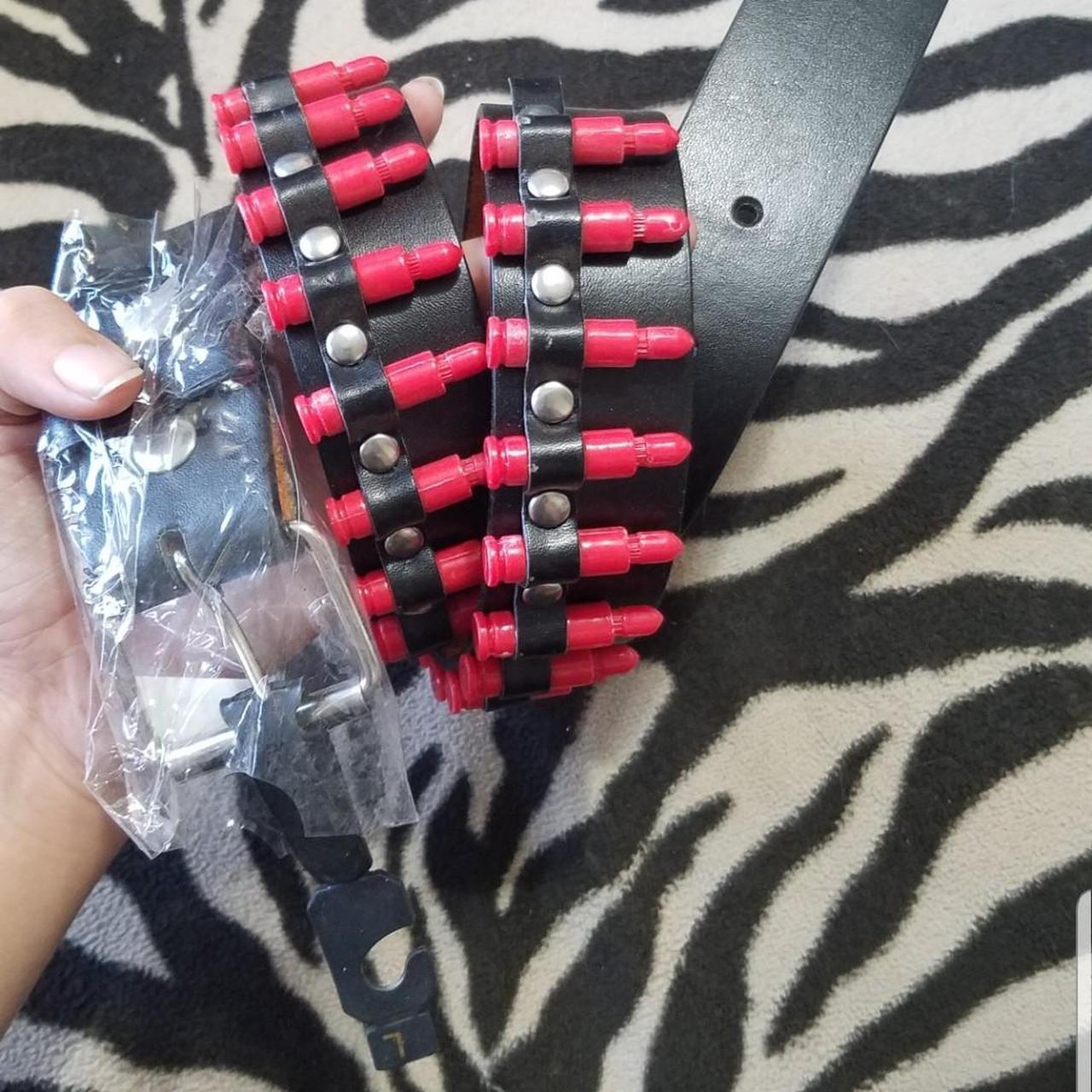 Red Bullet Belt !!!Plastic bullets!!!! !!!HAS... - Depop