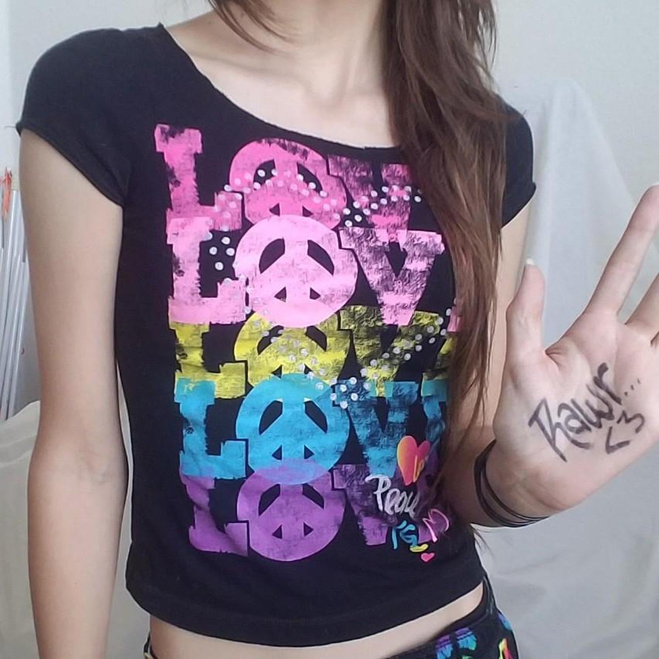 Y2K Scenecore Shirt#N##N#Y2K early 2000s vintage #N##N#Total... - Depop