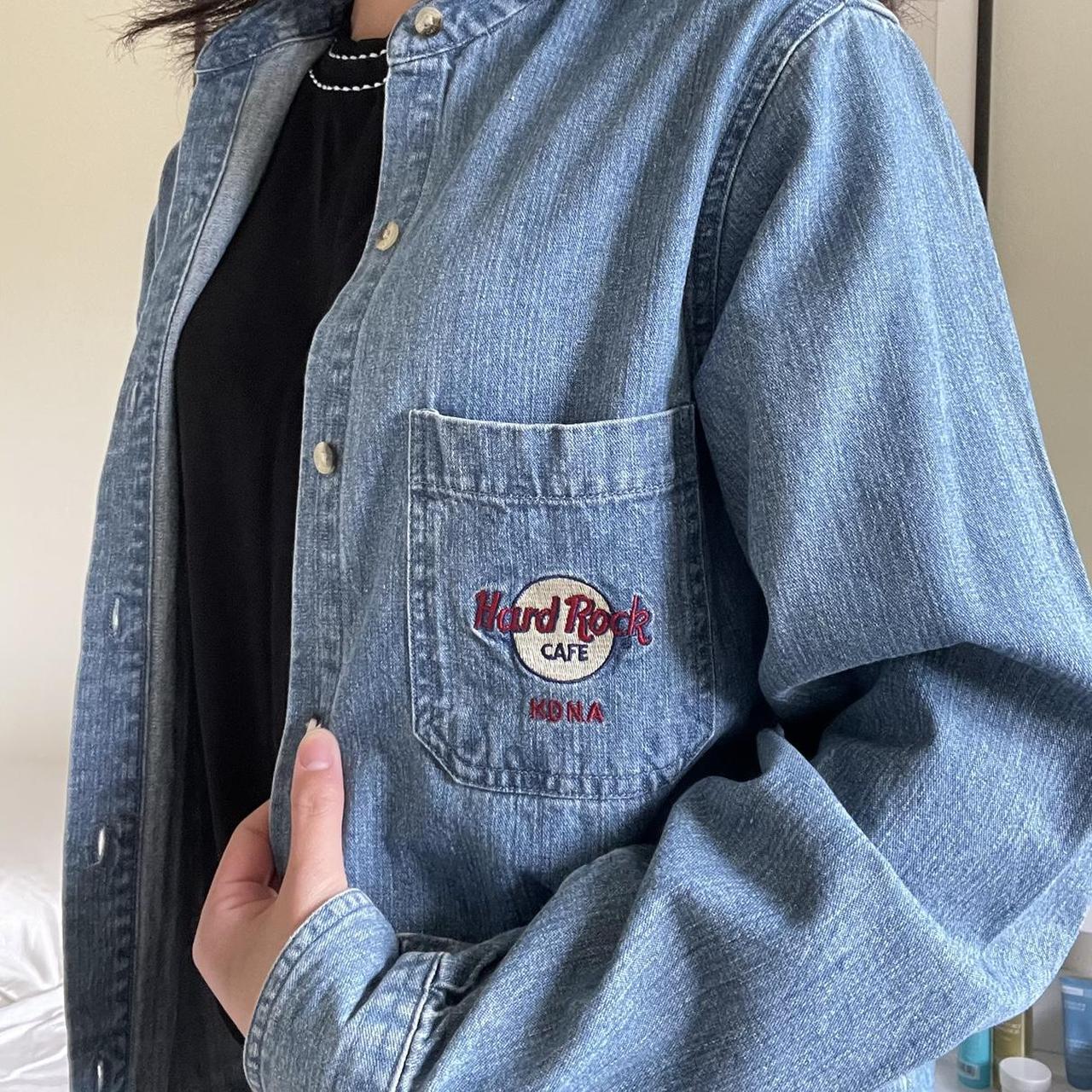 Vintage Hard Rock Button Up - 100% cotton, high... - Depop