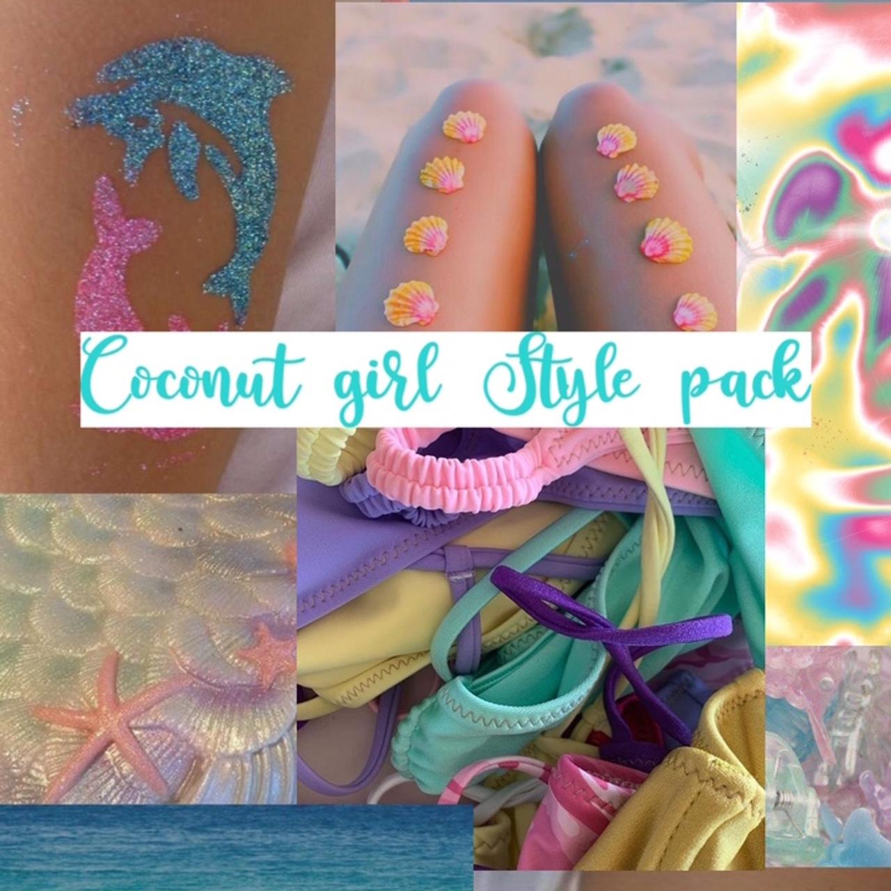 Coconut girl aesthetic style pack. -includes- •2... - Depop