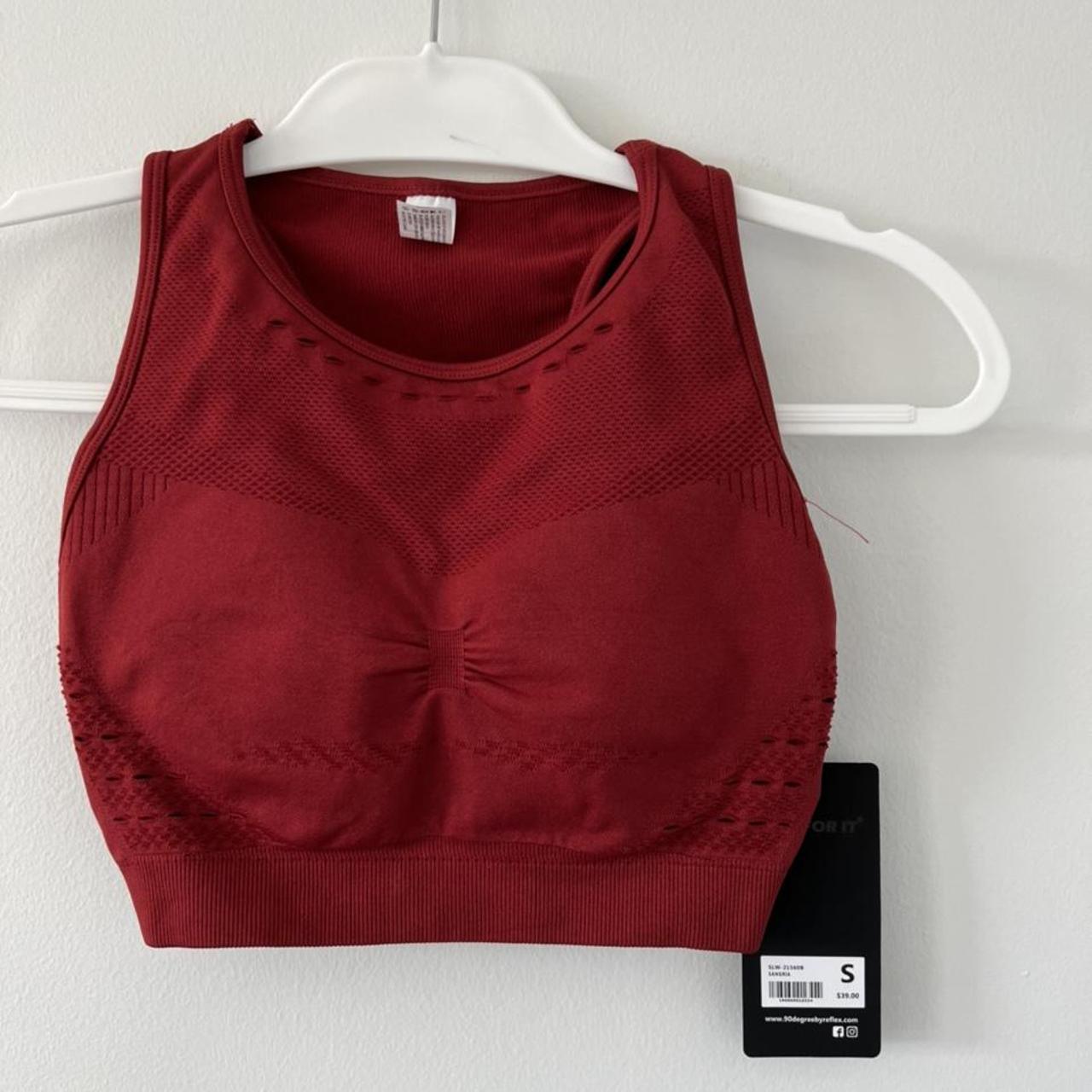 NEW Red Sports Bra - 90 degree brand - new with... - Depop
