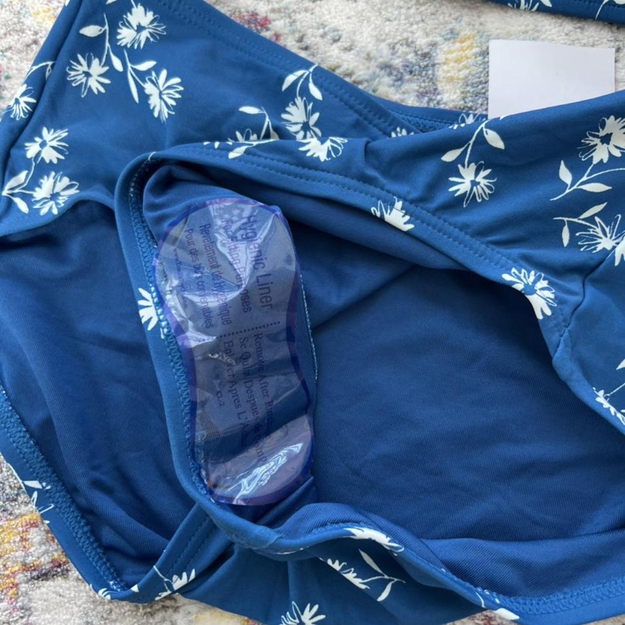 Kate Spade New York Women's Blue and White Bikinis-and-tankini-sets | Depop