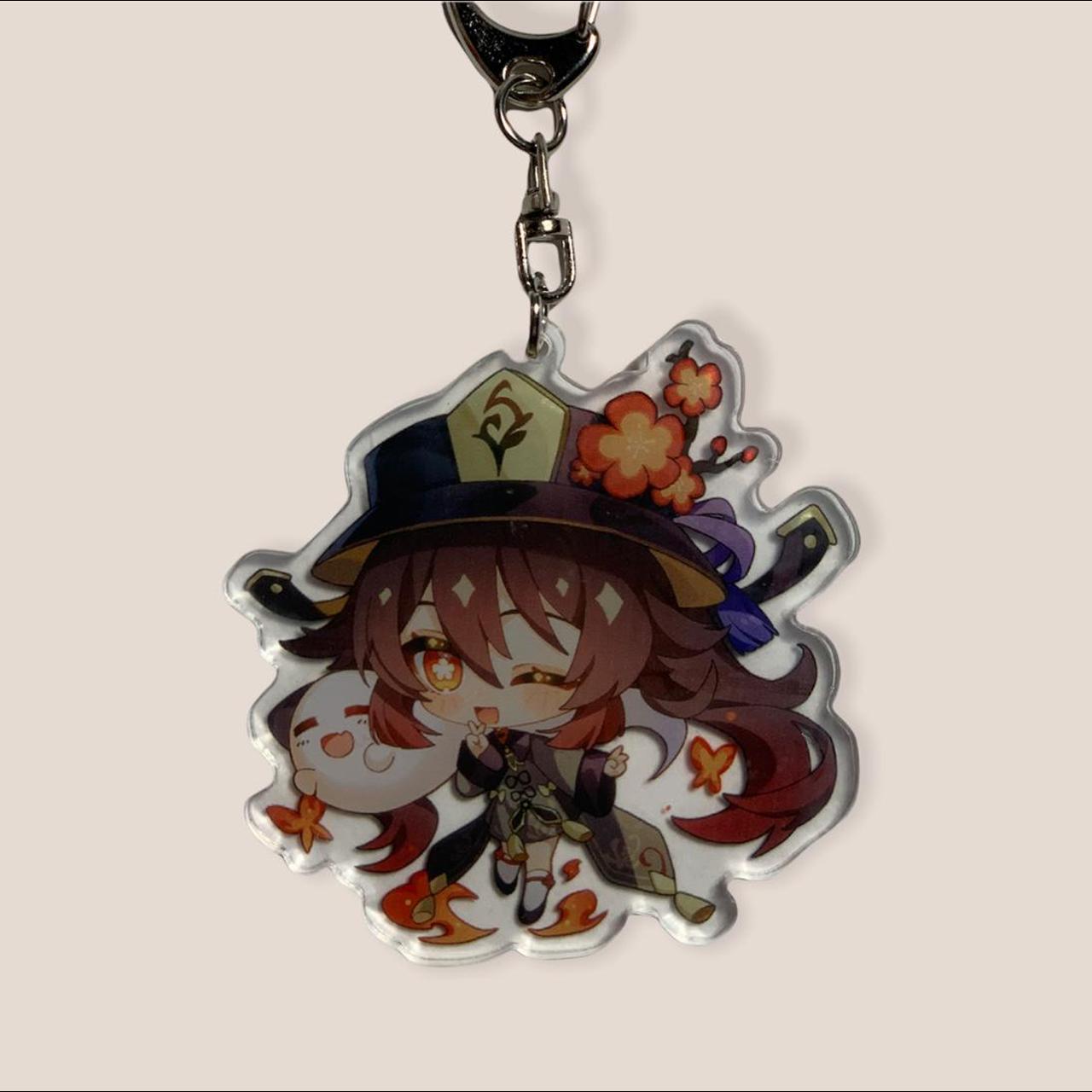 Genshin Impact Hu Tao Keychain Charm PM for Bundle... - Depop