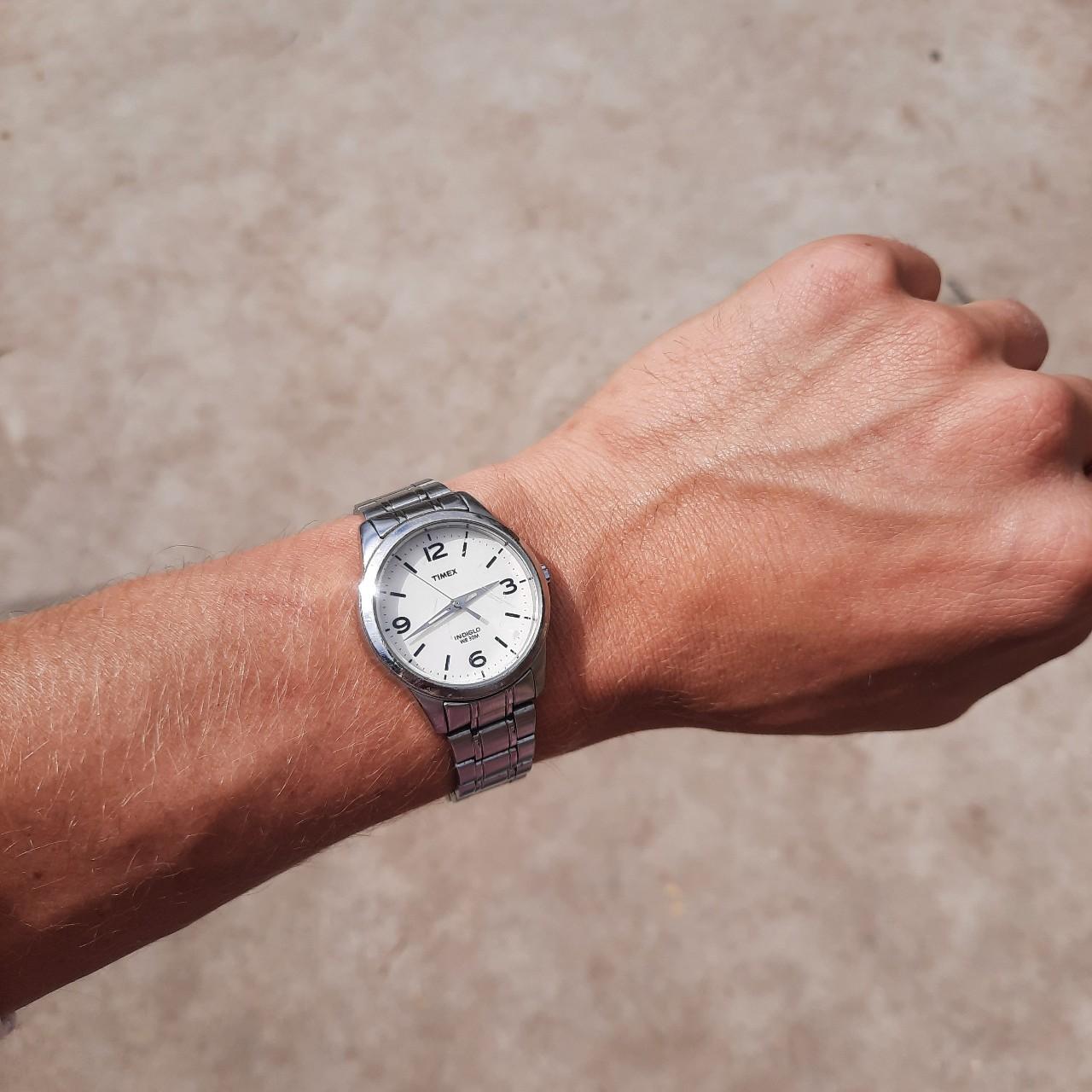 Timex (Indiglo Wr 30 M) automatic wrist watch. Works... - Depop