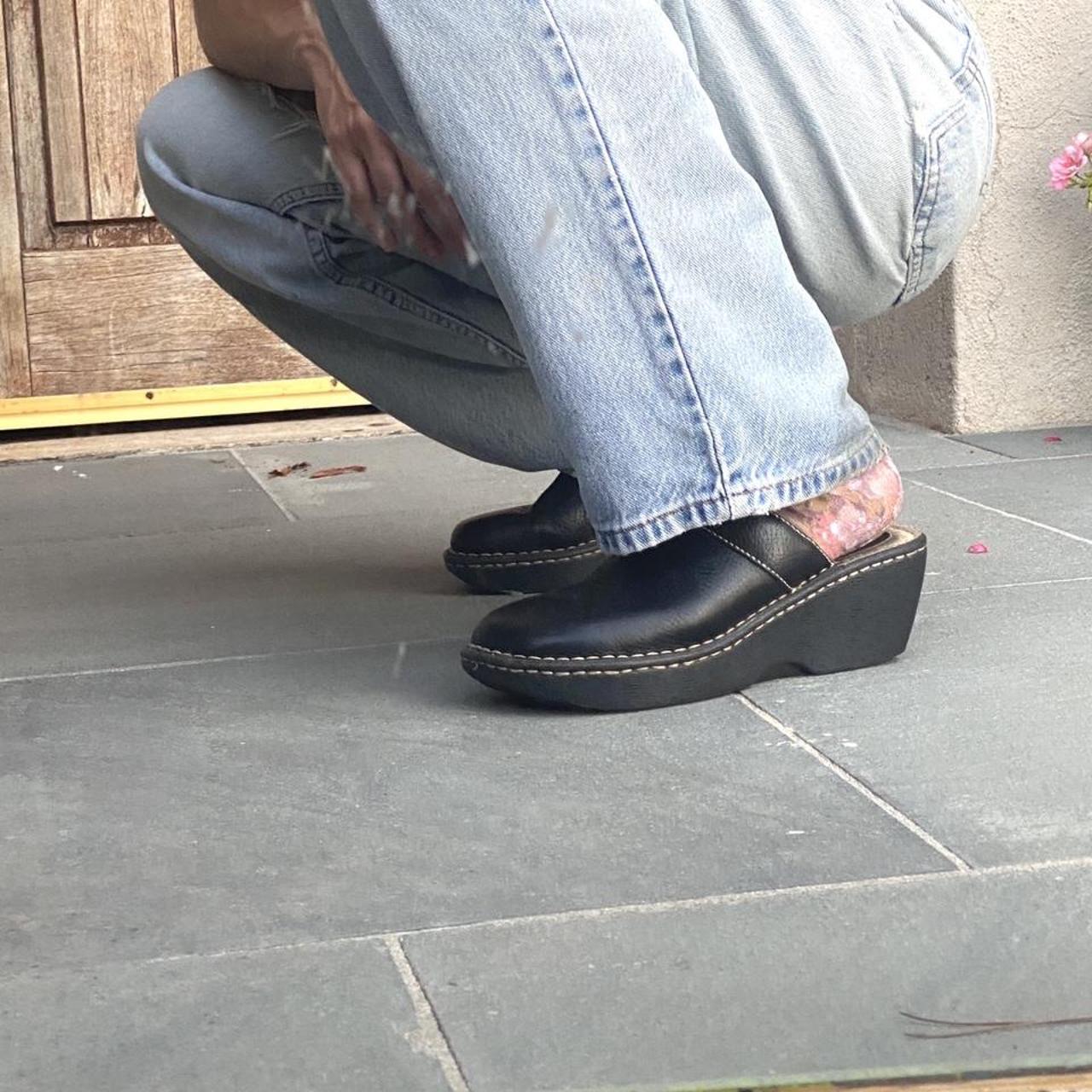 Cherokee Women's Black Clogs | Depop