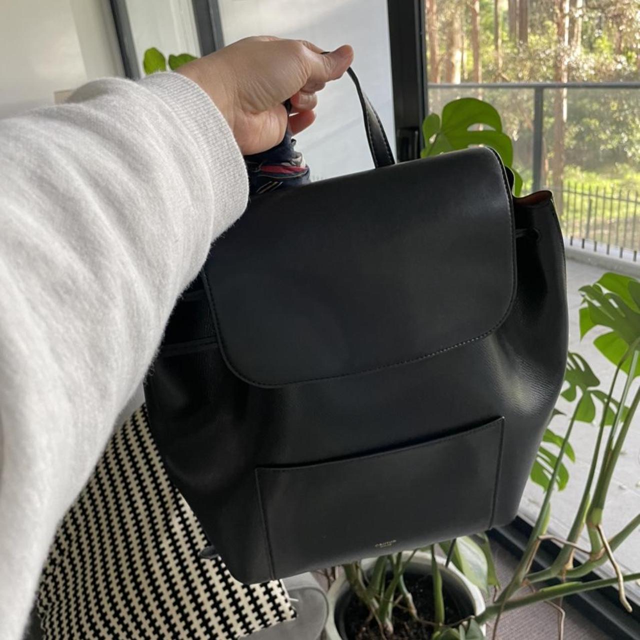 Oroton leather backpack - brand new, worn a couple... - Depop