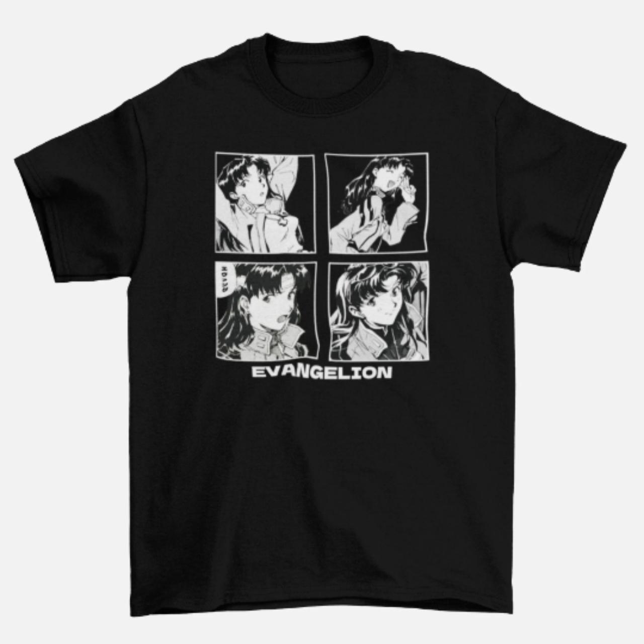 Evangelion misato anime manga unisex Tshirt... - Depop