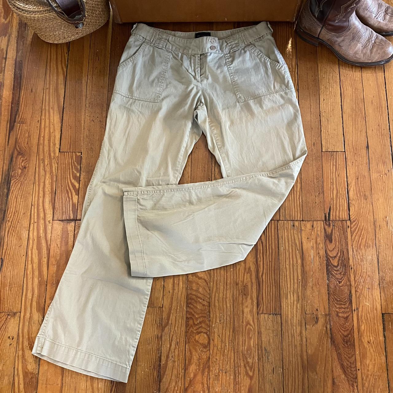 The limited” Sexy Drew Fit” Tan wide leg pants 4... - Depop