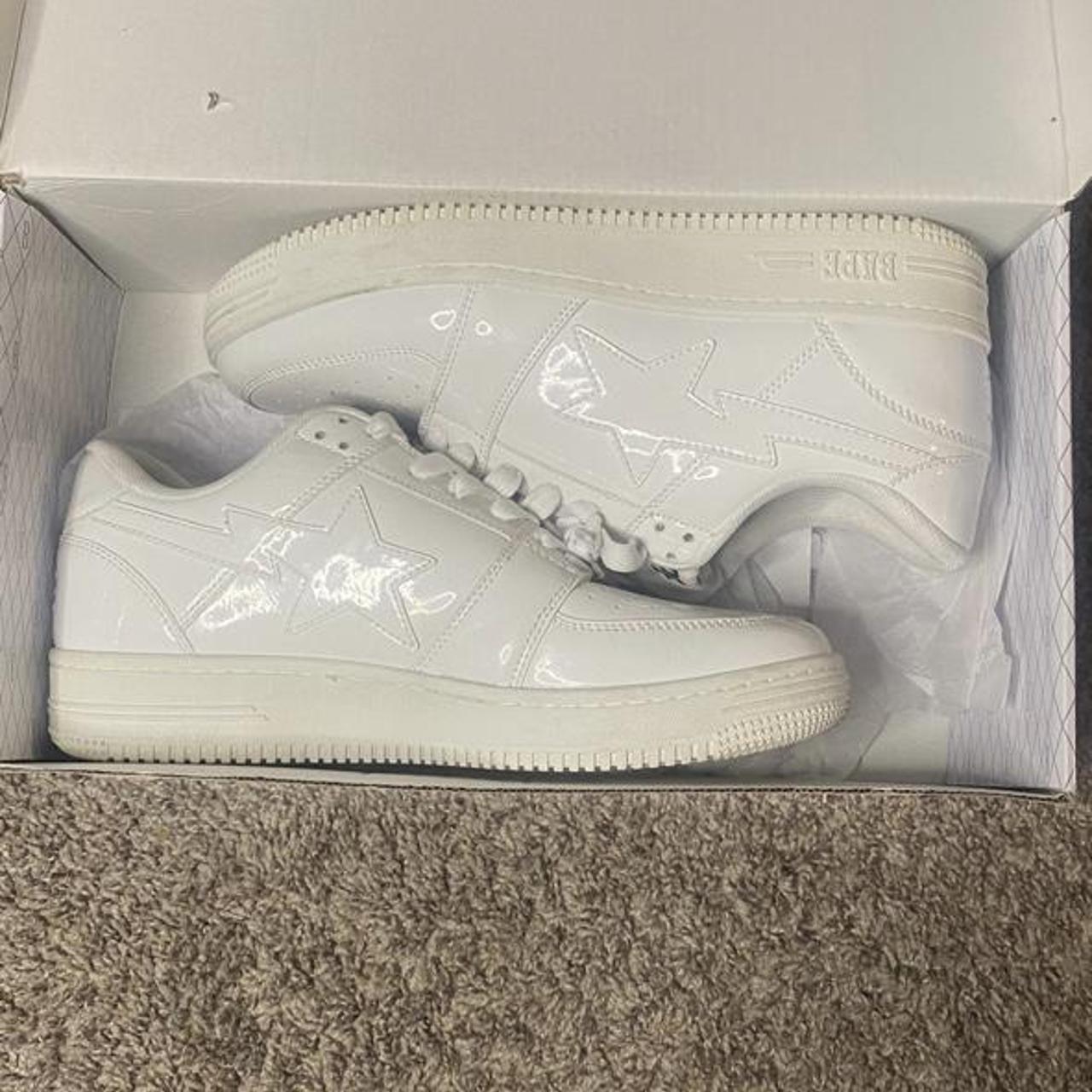 Bapestas triple white RARE Size 10 US men - Depop