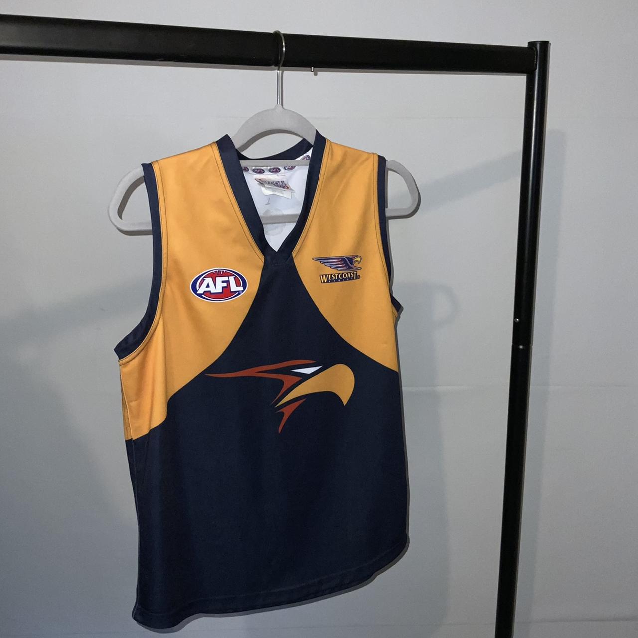 AFL West coast Falcons Vest Streetwear Mustard /... - Depop