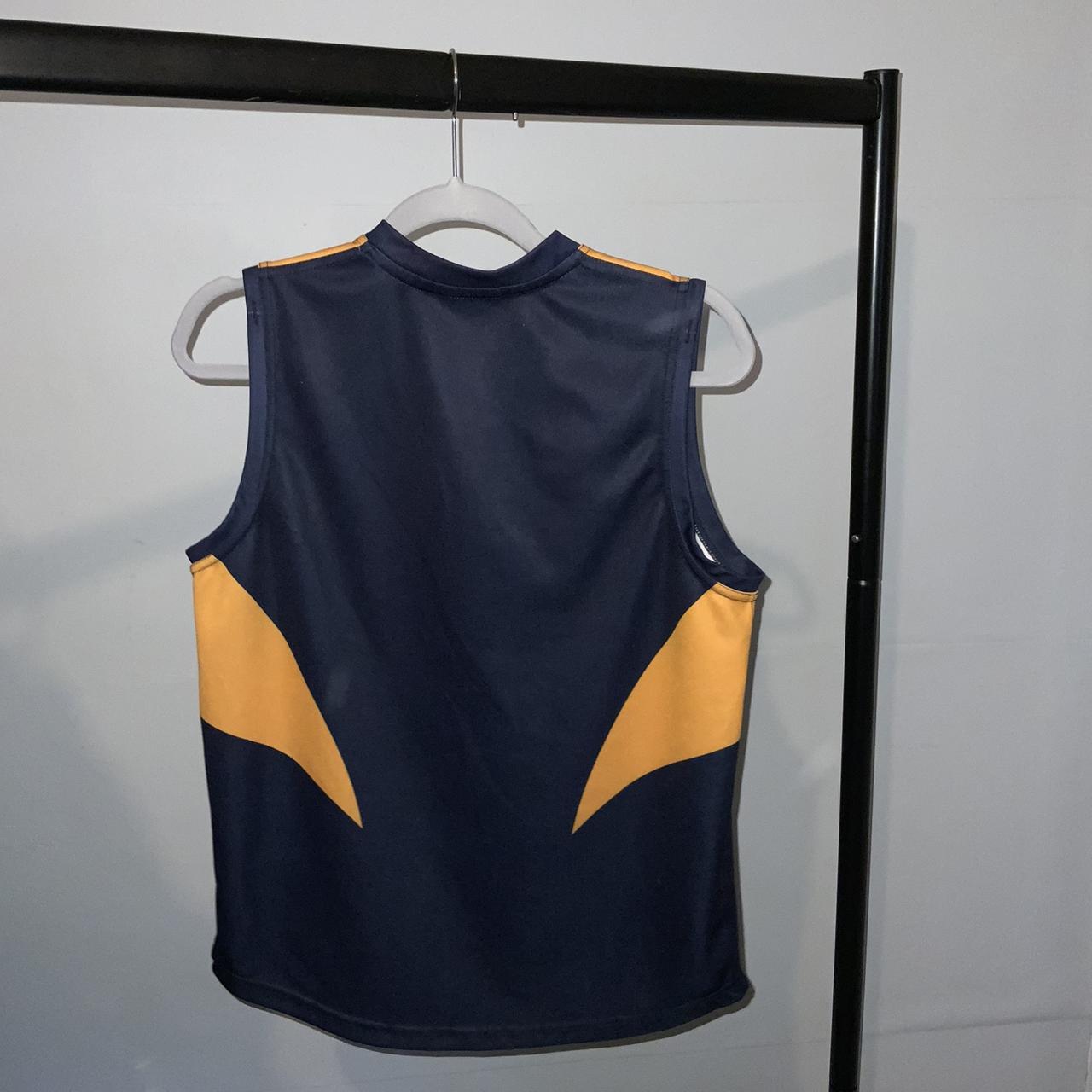 AFL West coast Falcons Vest Streetwear Mustard /... - Depop
