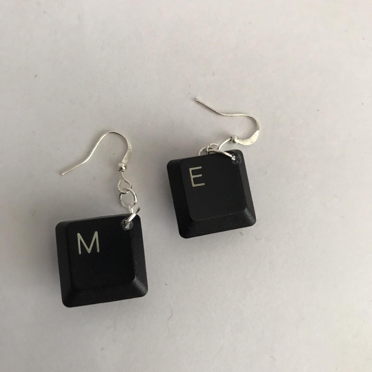 Computer keyboard earrings - Depop