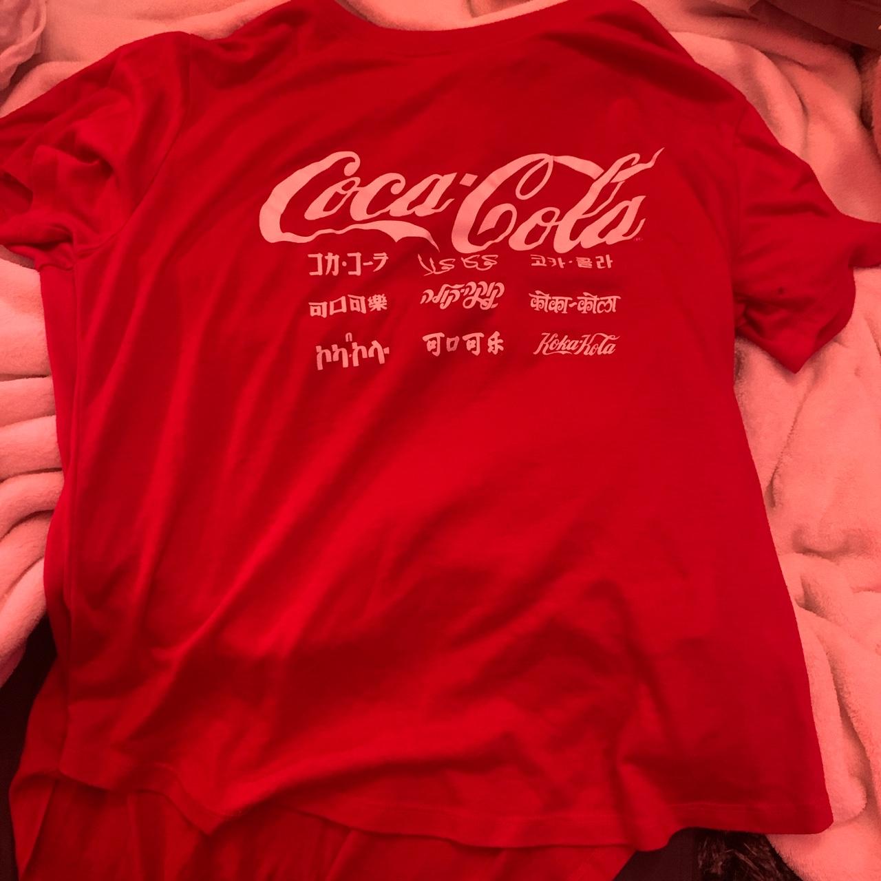 Coca-Cola Women's Red T-shirt | Depop
