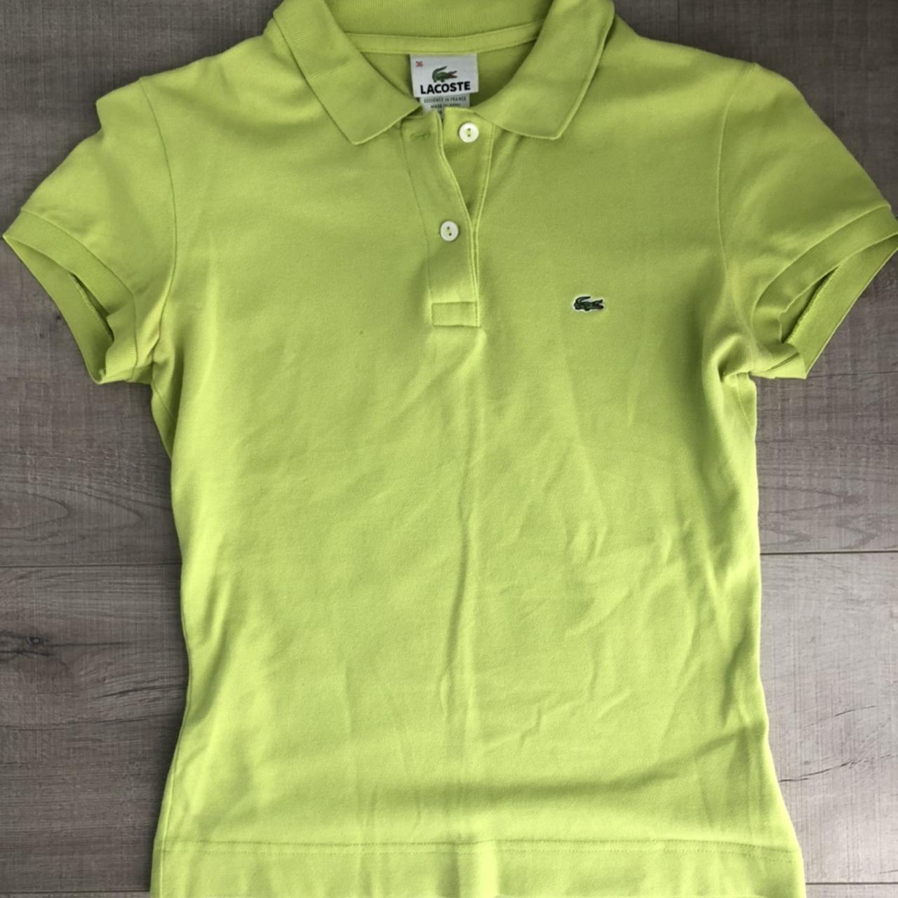 Lacoste Women's Green Shirt | Depop