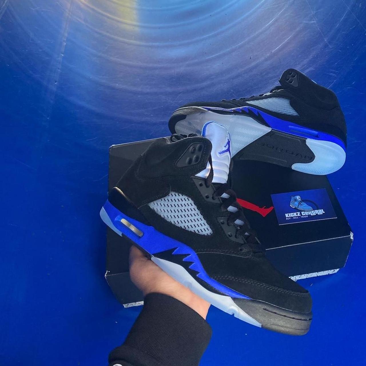 Jordan 5 Racer Blue Size : UK 8 Condition : brand... - Depop