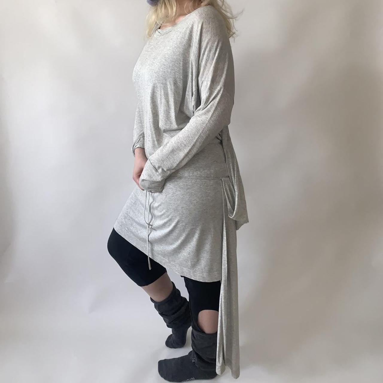 Irregular gray draping Toga dress by Vivienne... - Depop
