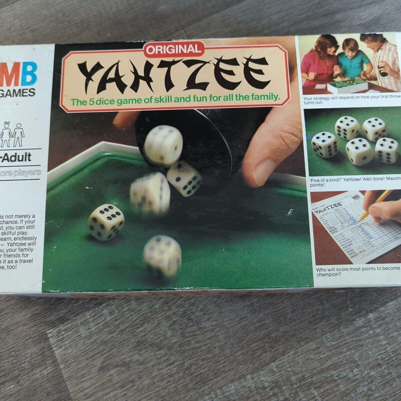 Vintage Yahtzee Dice Game MB Games Original Board... - Depop
