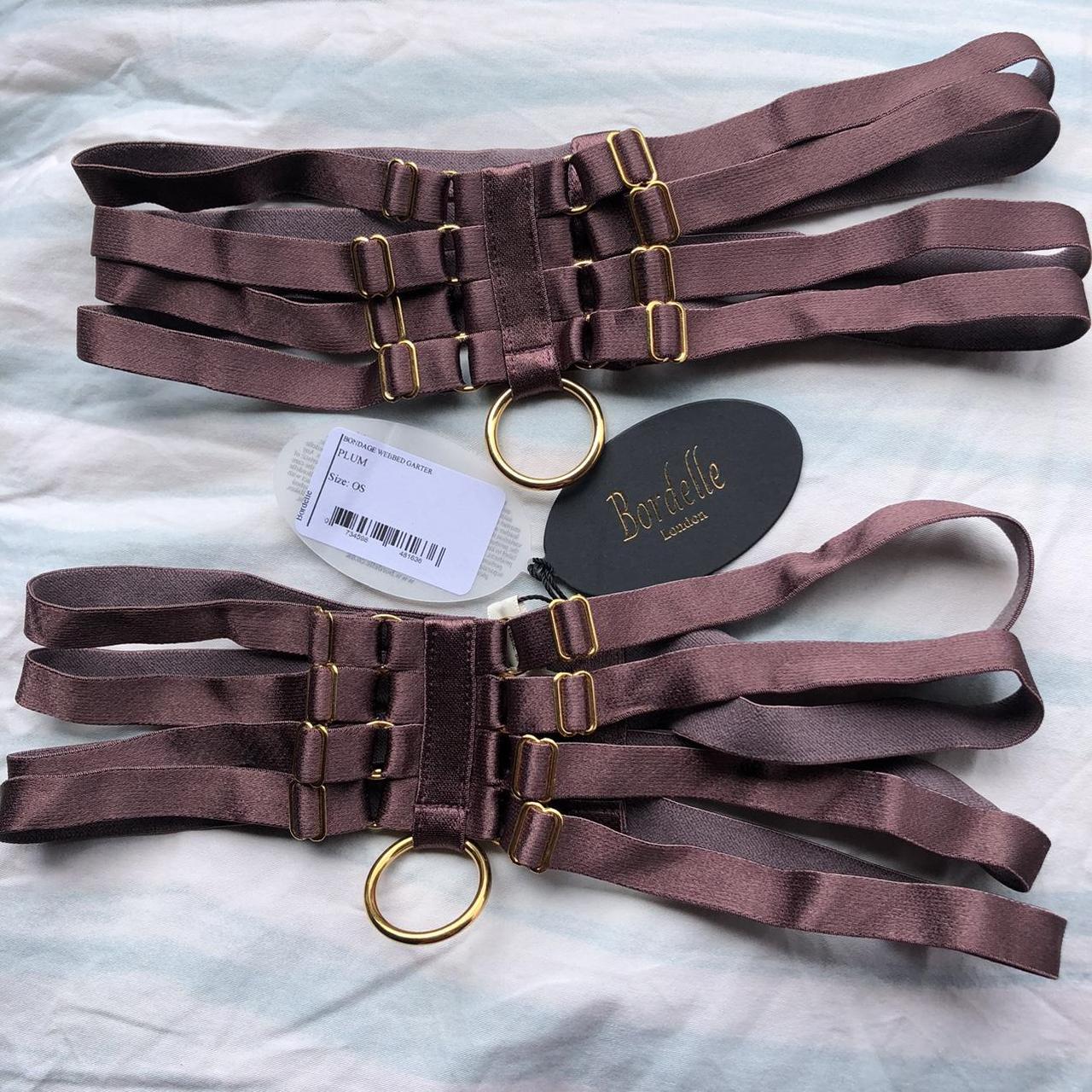 Atelier Bordelle Plum Webbed Garters New with tags... - Depop