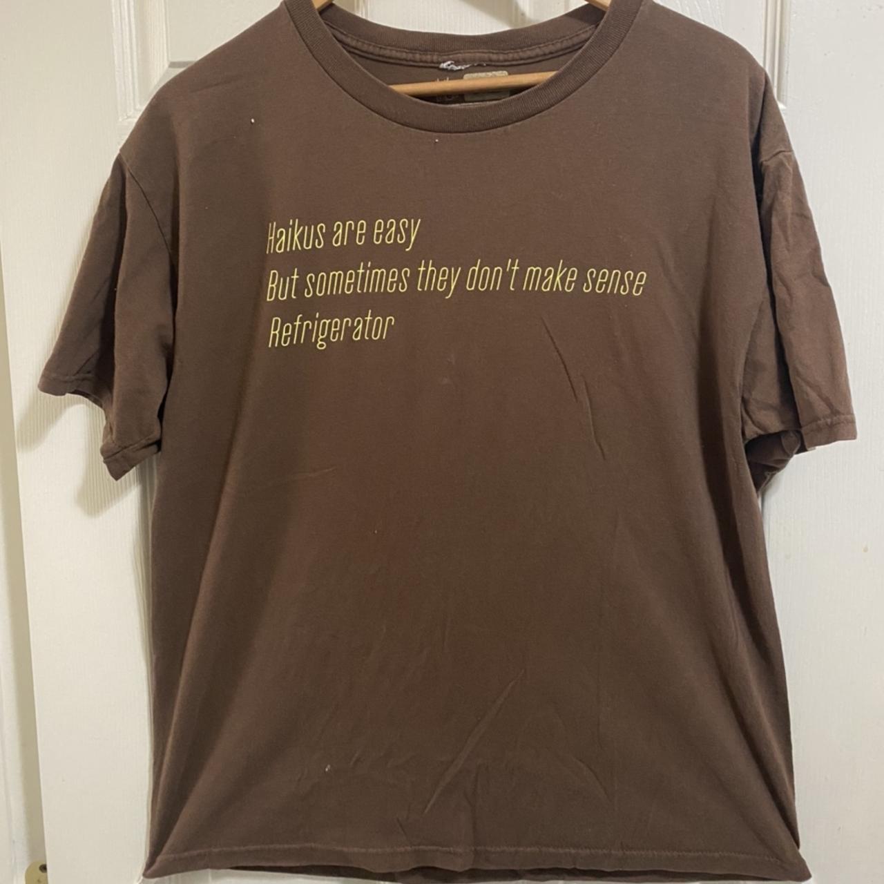 Threadless brand Graphic Type T shirt Haikus Are... - Depop