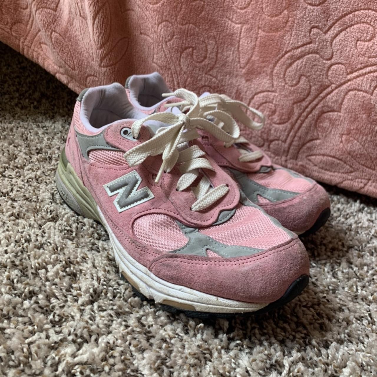 Pink New Balances Great condition Simple but a... - Depop