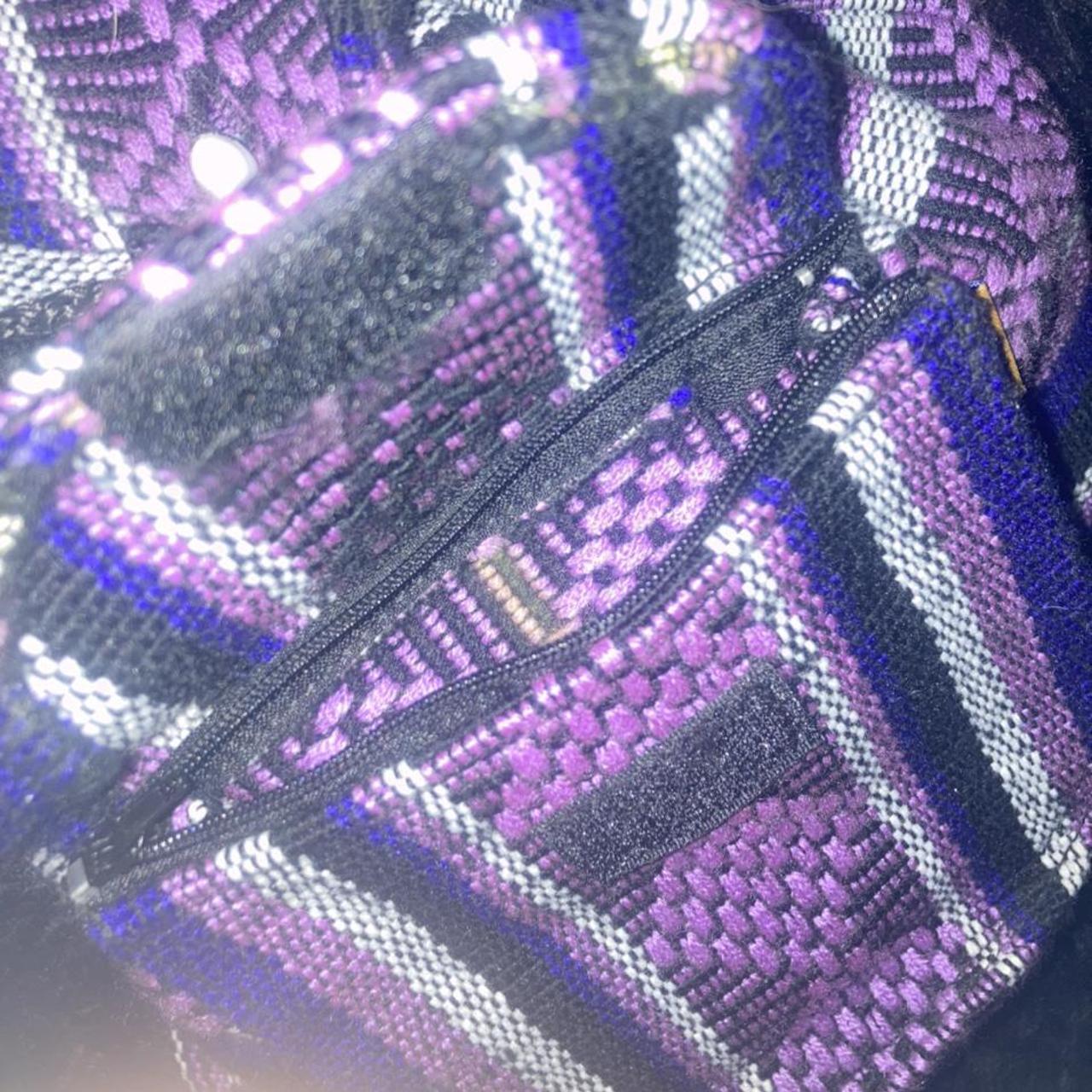 Authentic purple, black, and white mini backpack. In... - Depop