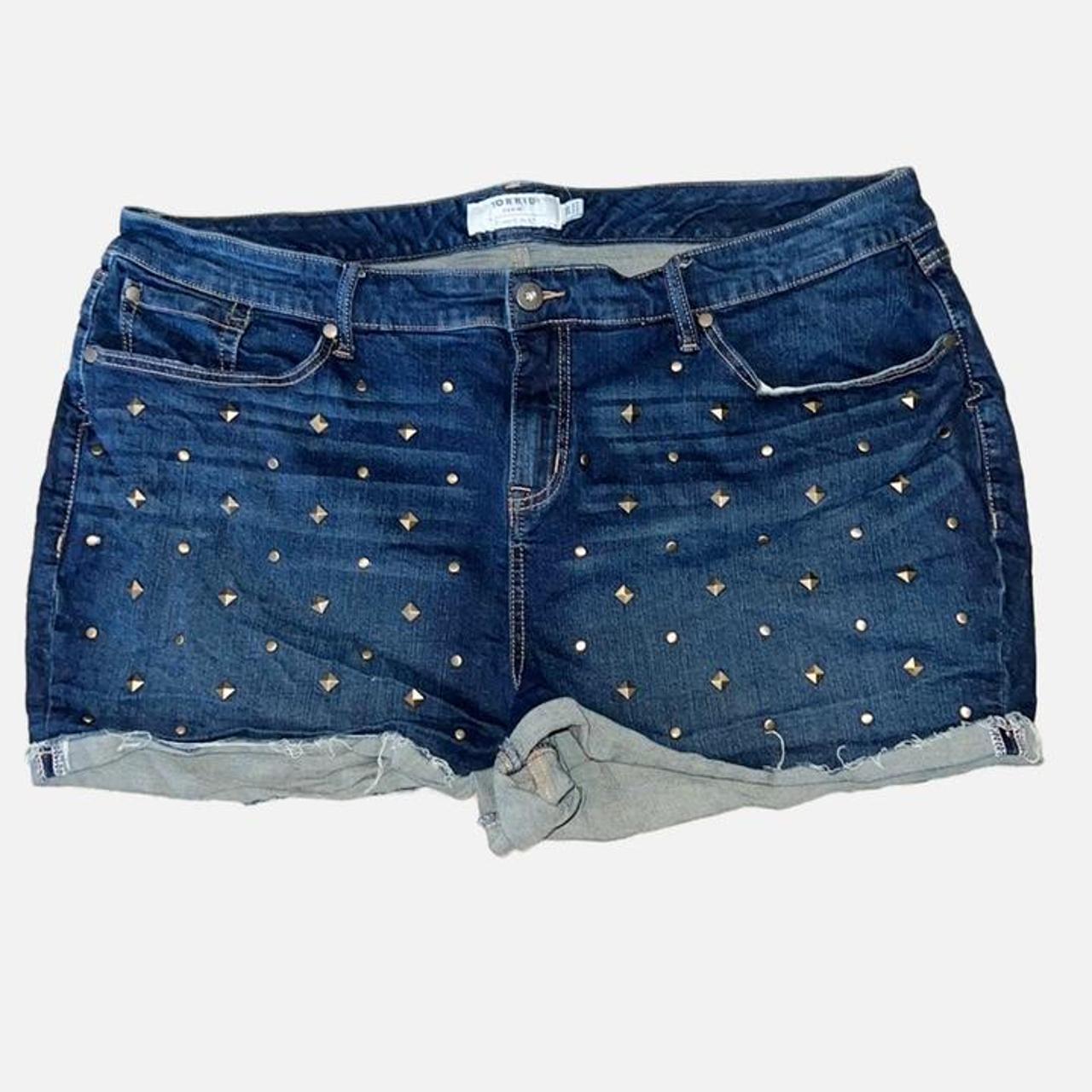 Torrid Denim Shorts w/Stones These denim shorts are... - Depop