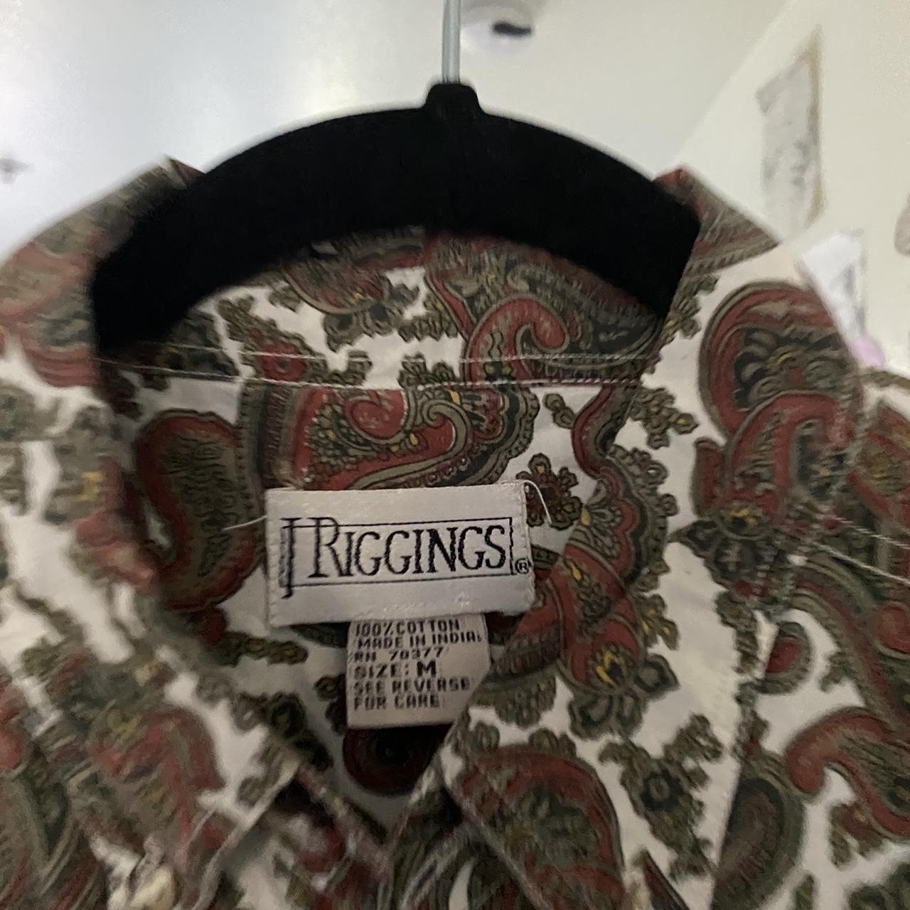 Patterned J Riggings button up • 100% cotton •... - Depop