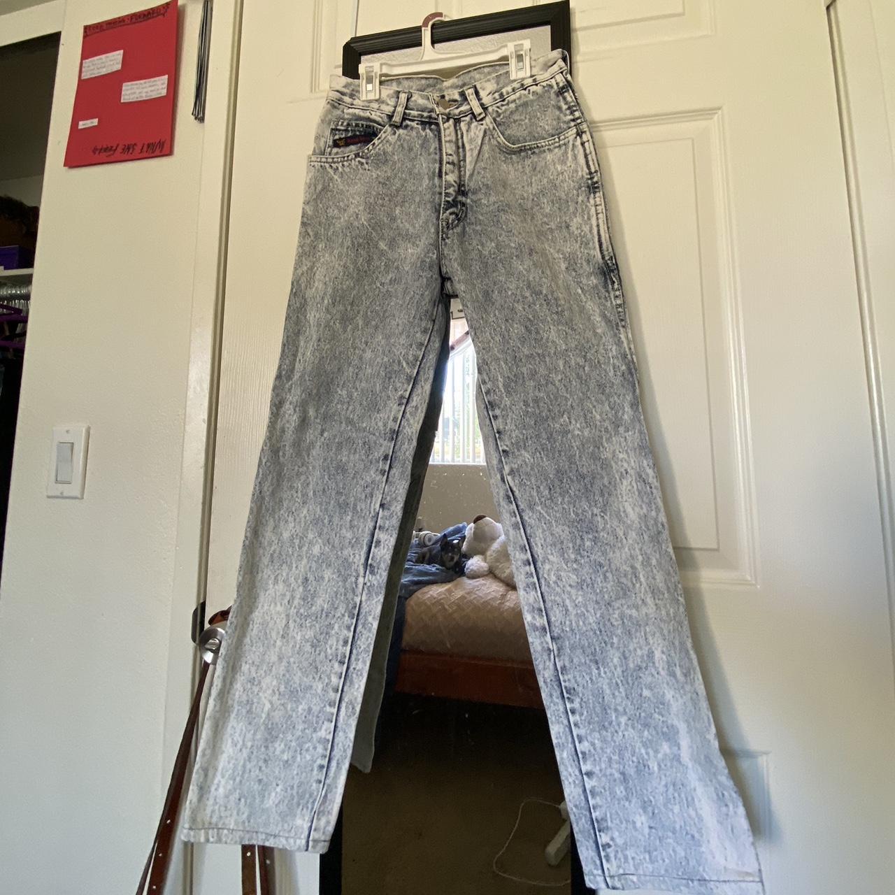 Texas Tuff Denim Jeans - Size 28; S - white washed... - Depop