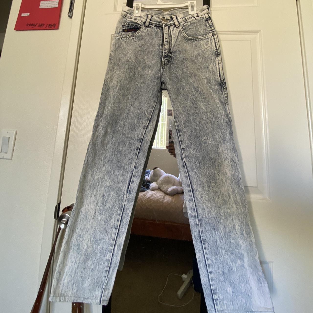 Texas Tuff Denim Jeans - Size 28; S - white washed... - Depop