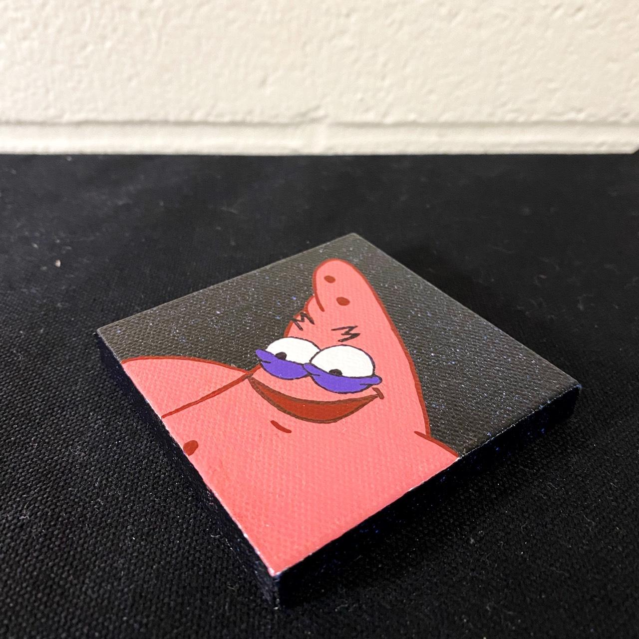 Patrick looking down painting, Spongebob... - Depop