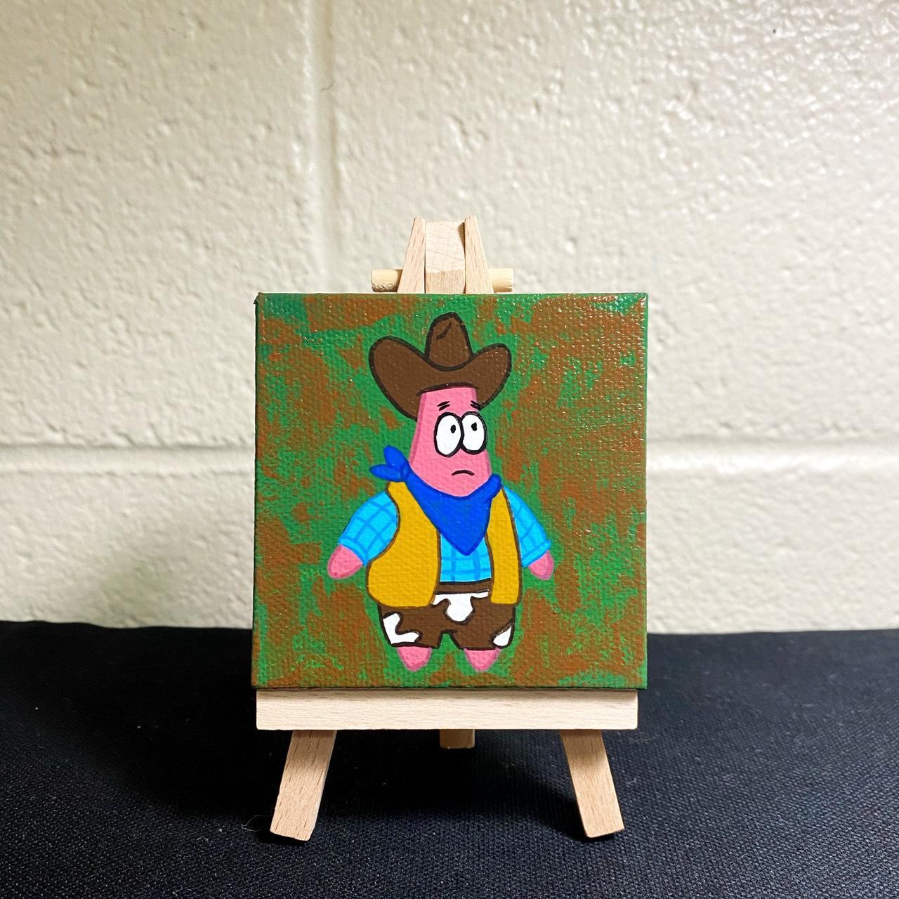 Cowboy Patrick Star painting, Spongebob Squarepants,... - Depop